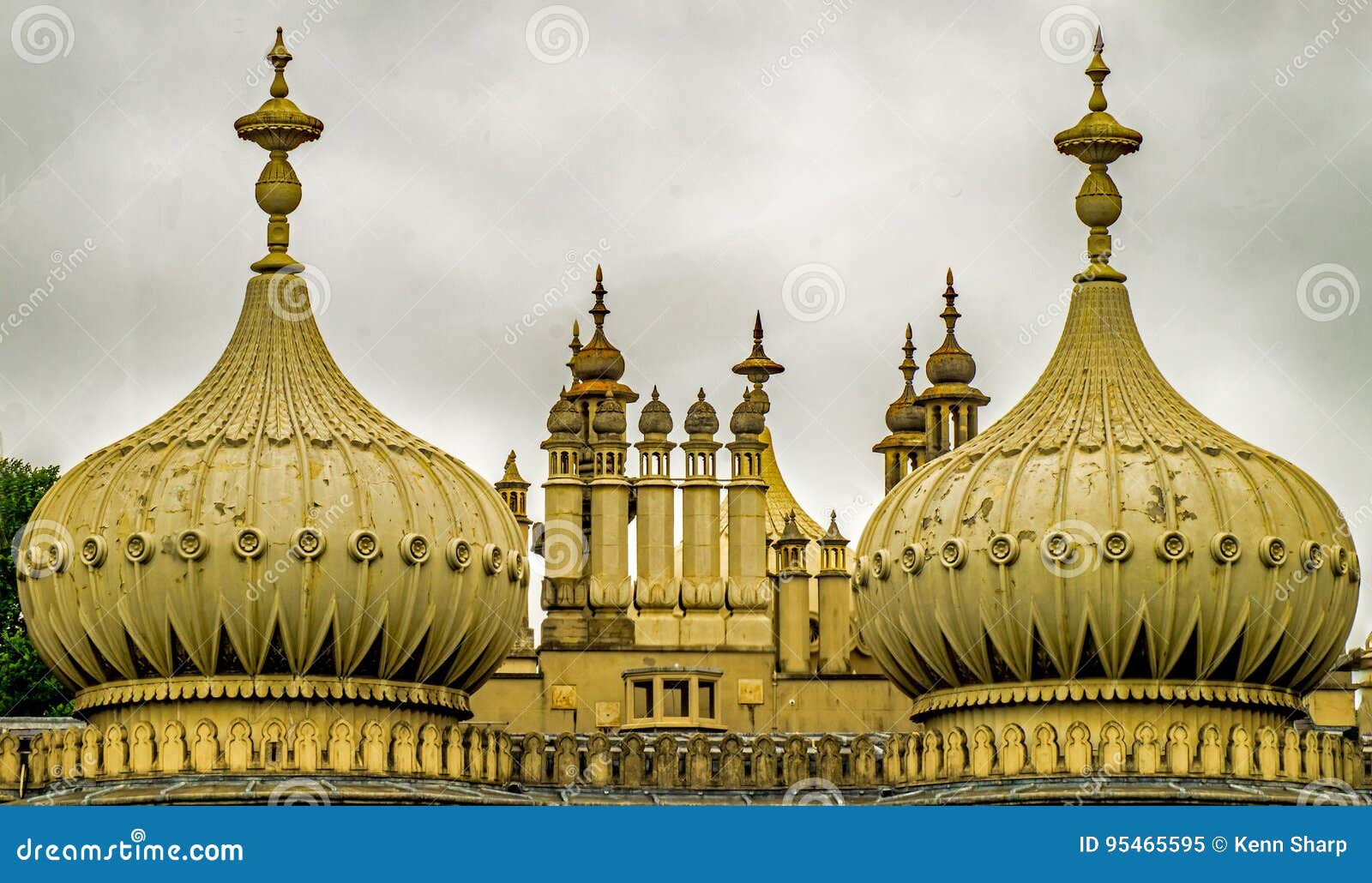 A Close Up of the Architecture of Brighton Pavilion Domes Stock Image ...
