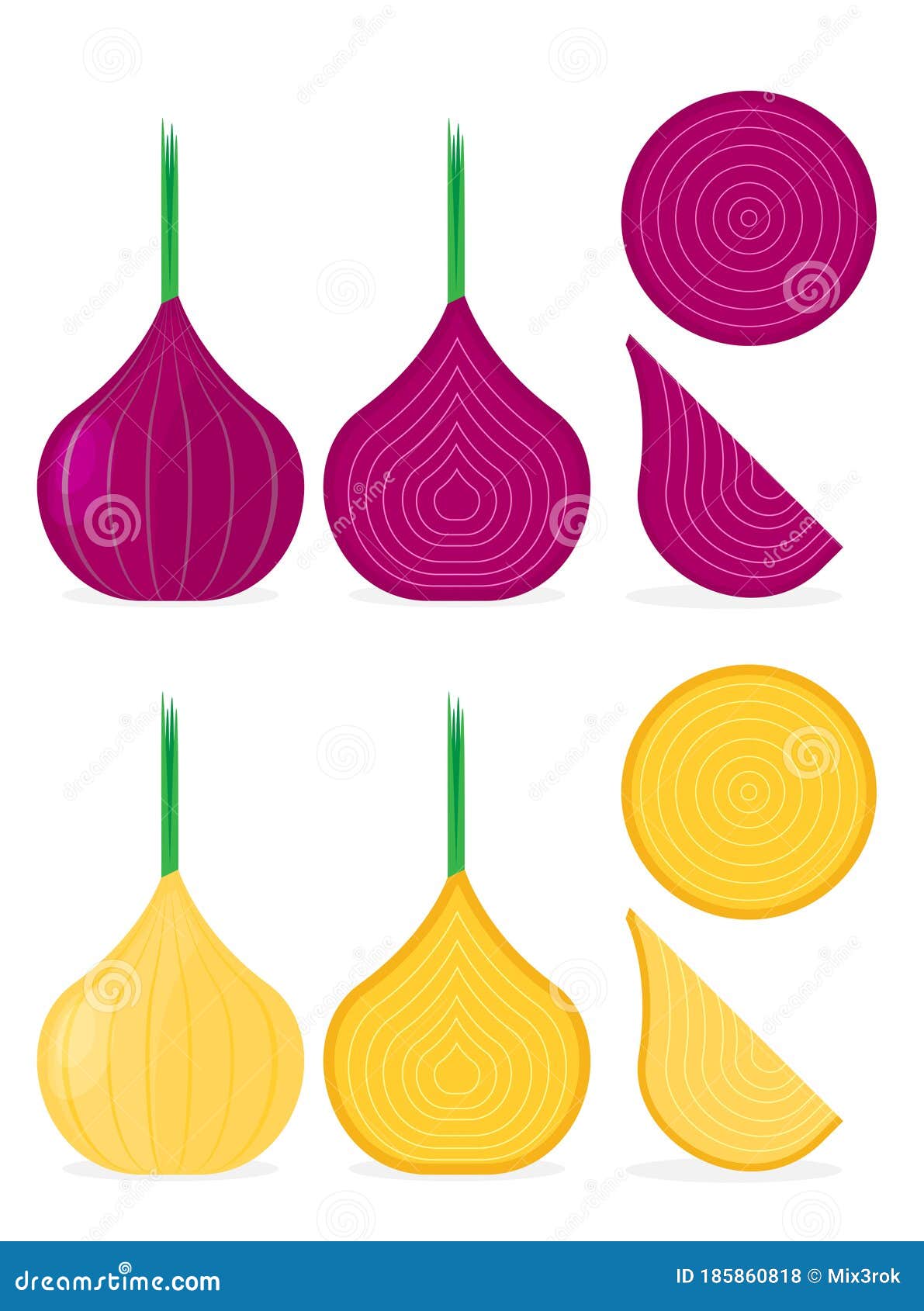 Onion Flat Design Vector Icon Stock Vector - Illustration of logo ...