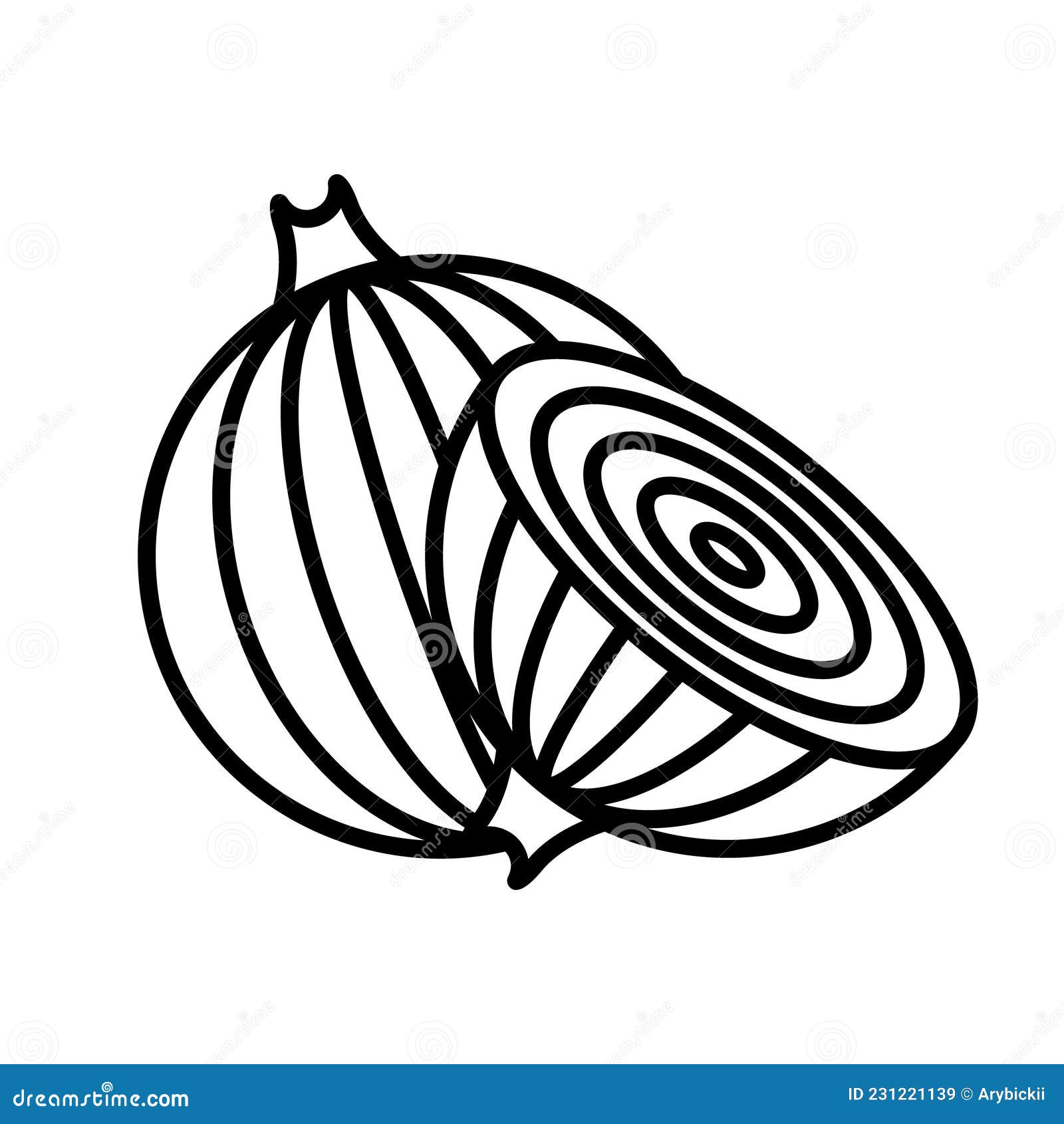 Onion icon. Vector stock vector. Illustration of navigation - 231221139