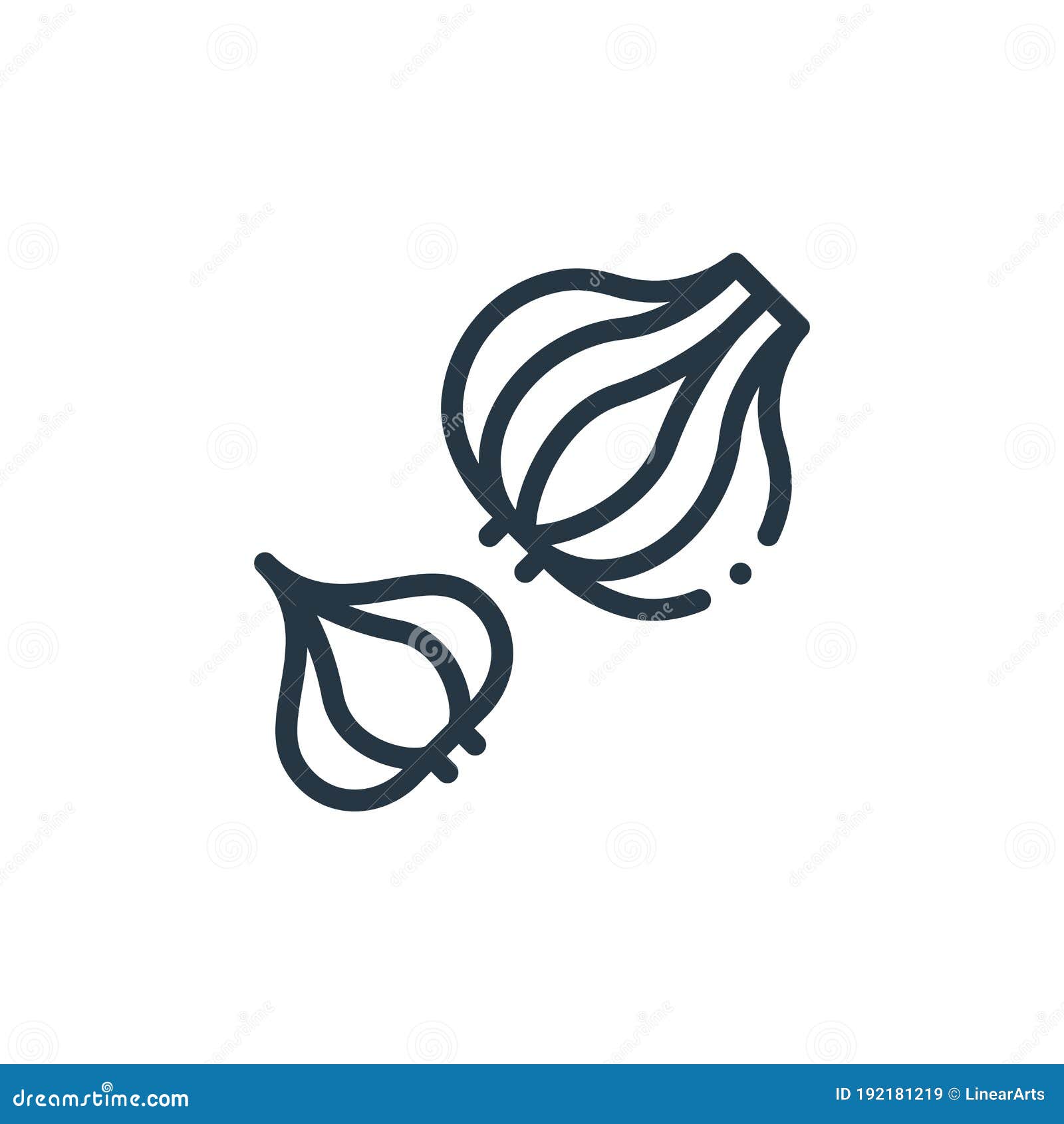 Onion Icon Vector from Nutrition Concept. Thin Line Illustration of ...