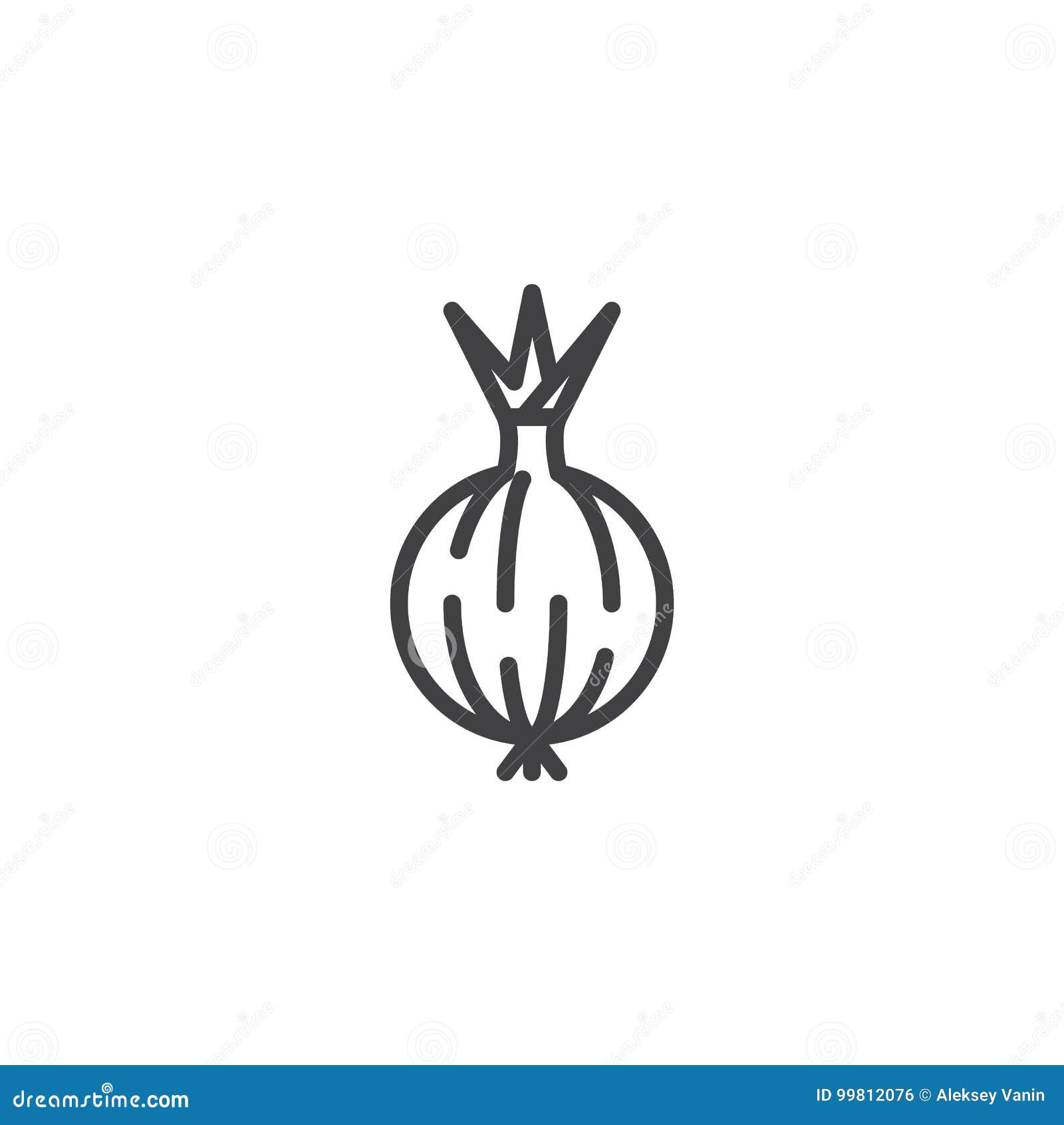 Onion Line And Glyph Icon. Pungent Food Vector Illustration Isolated On ... Onion Line And Glyph Icon. Pungent Food Vector Illustration Isolated On ...