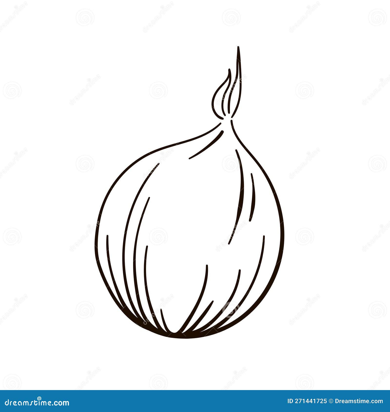 Onion Linear Icon. Vector Icon of Onion Line Art Style. Stock Vector ...