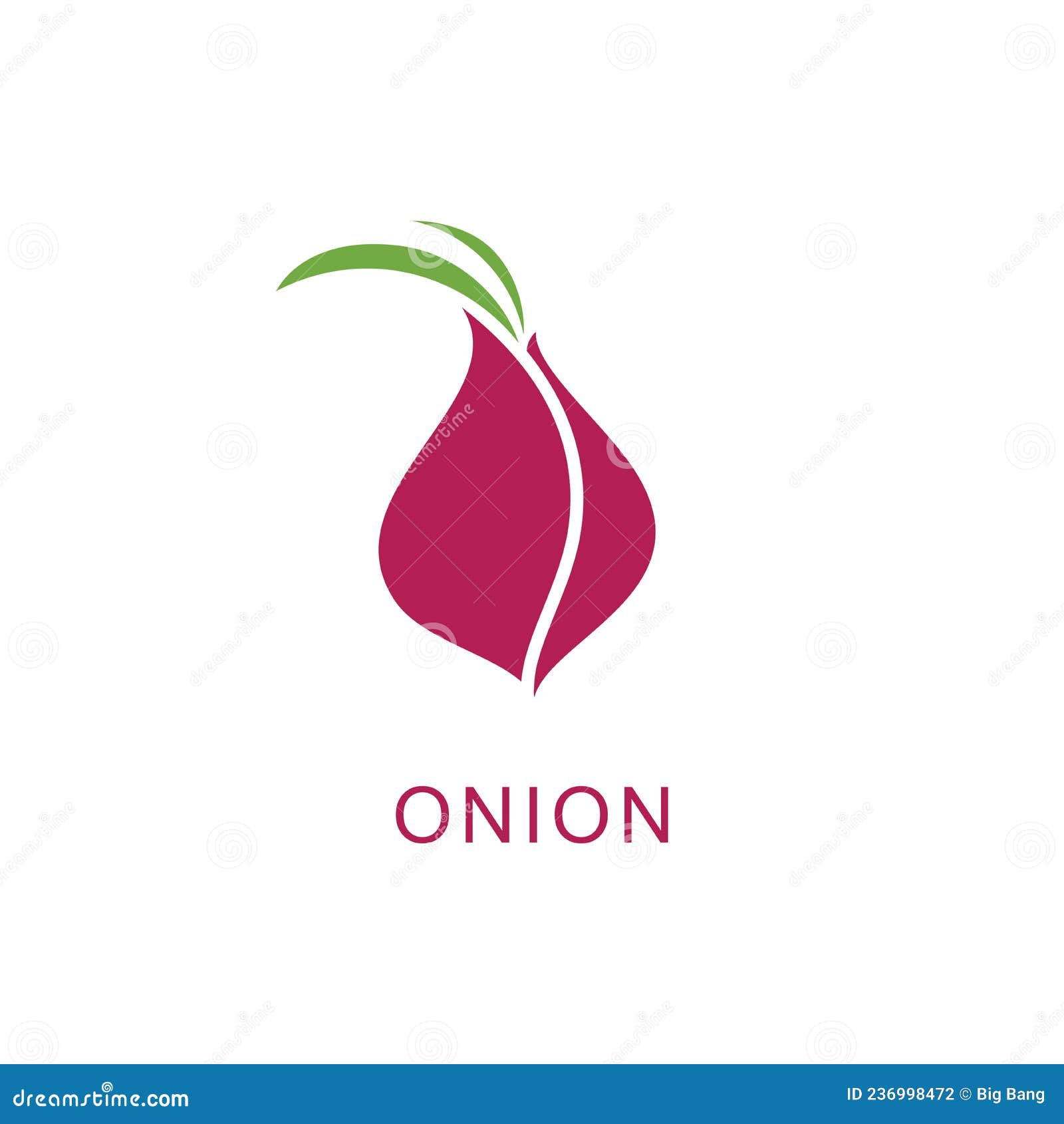 Onion Logo Vector , Red Onion Icon . Illustration Simple Onion Symbol ...
