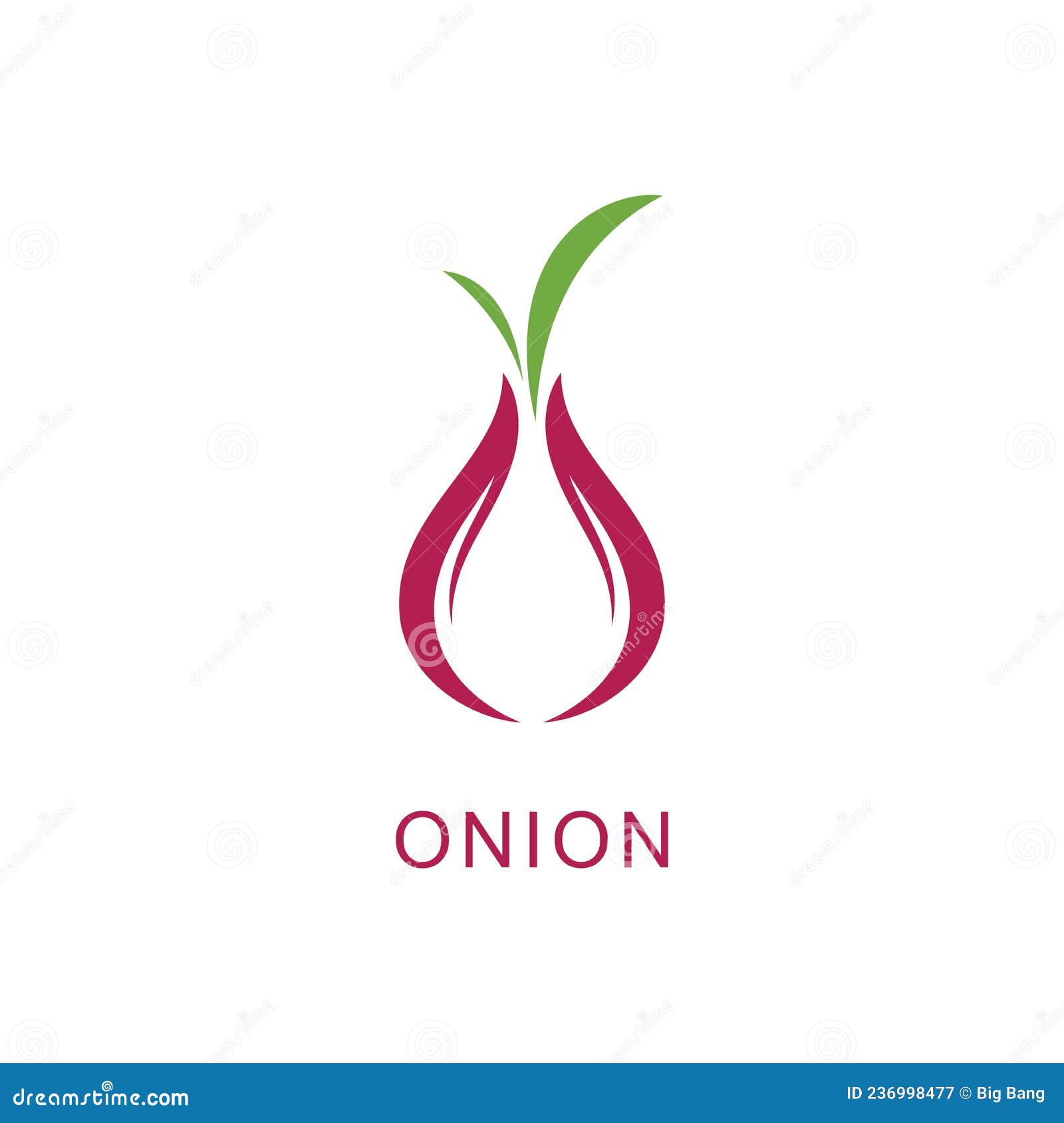 Onion Logo Vector , Red Onion Icon . Illustration Simple Onion Symbol ...