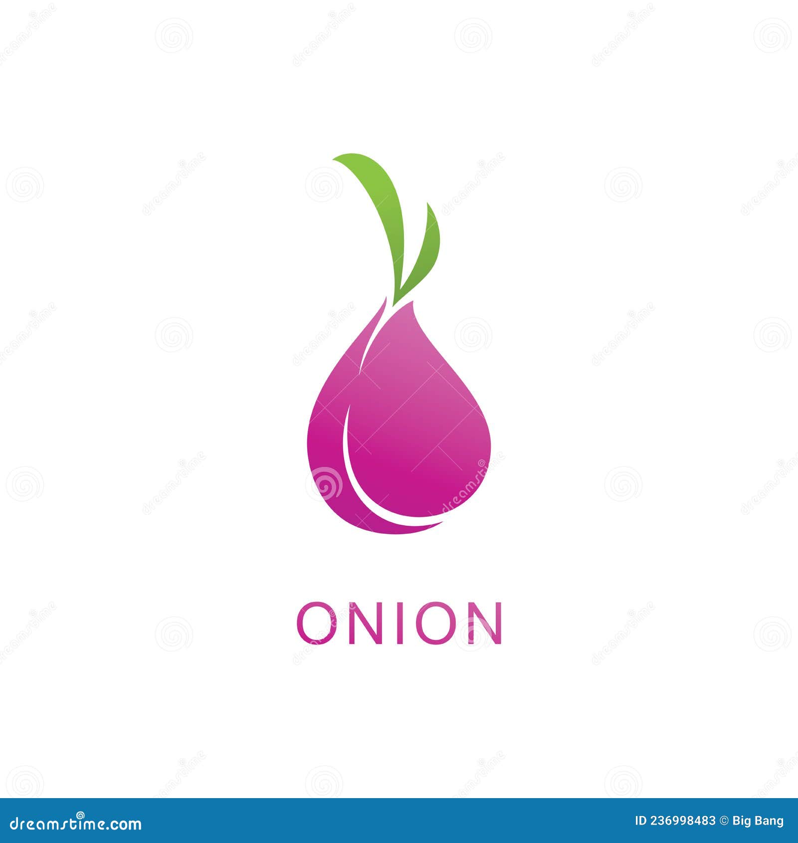 Onion Logo Vector , Red Onion Icon . Illustration Simple Onion Symbol ...