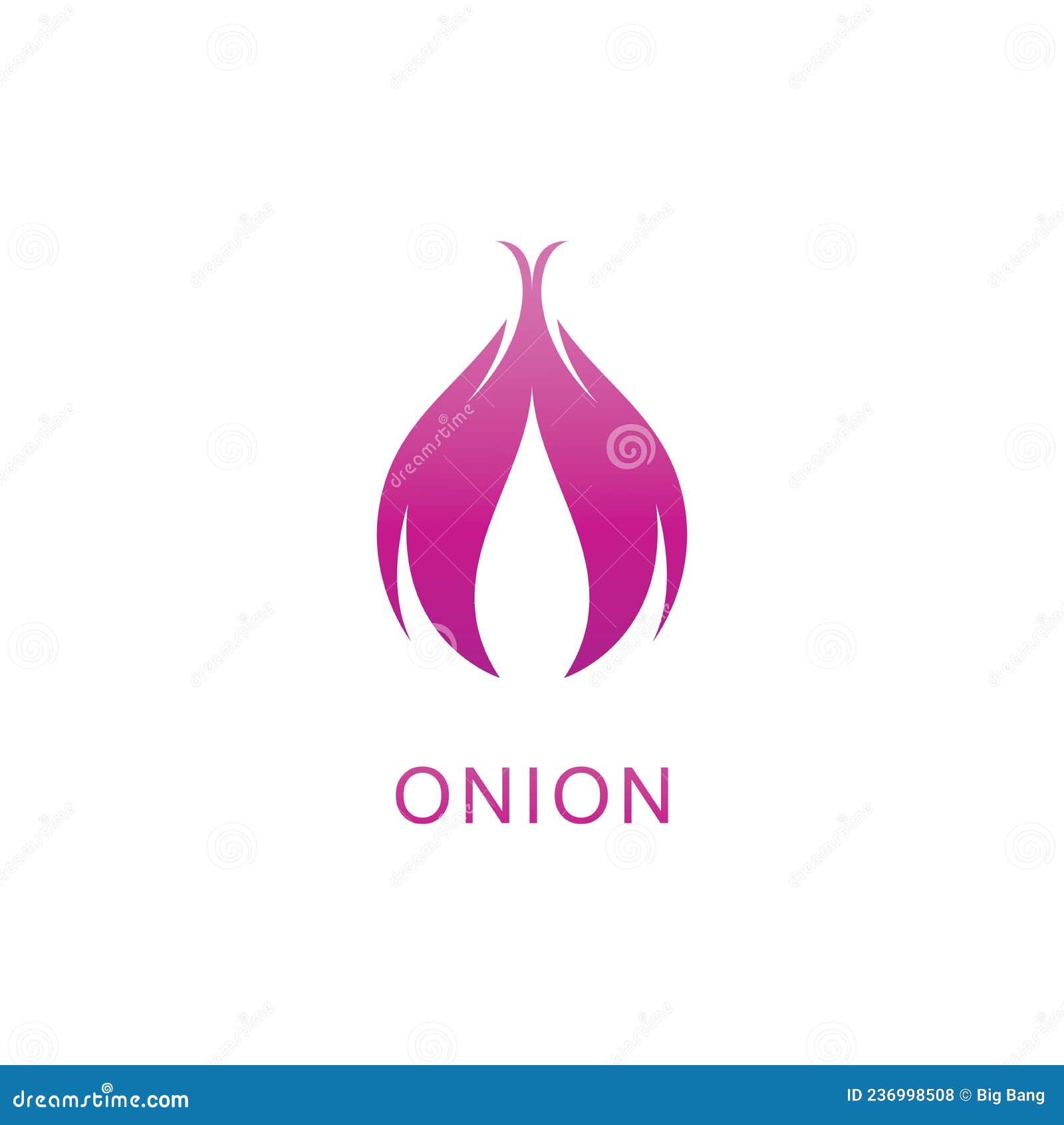 Onion Logo Vector , Red Onion Icon . Illustration Simple Onion Symbol ...