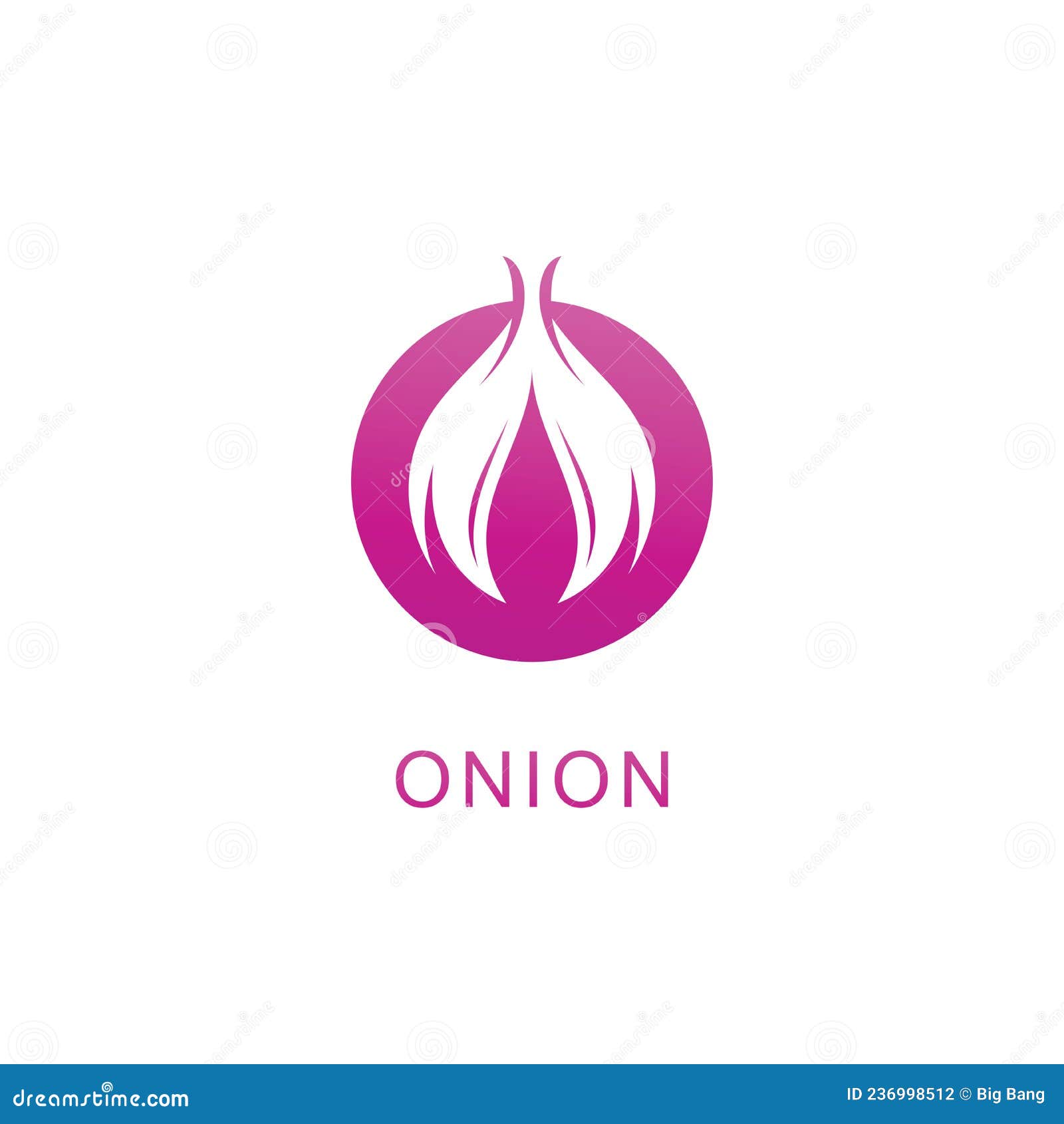 Onion Logo Vector , Red Onion Icon . Illustration Simple Onion Symbol ...