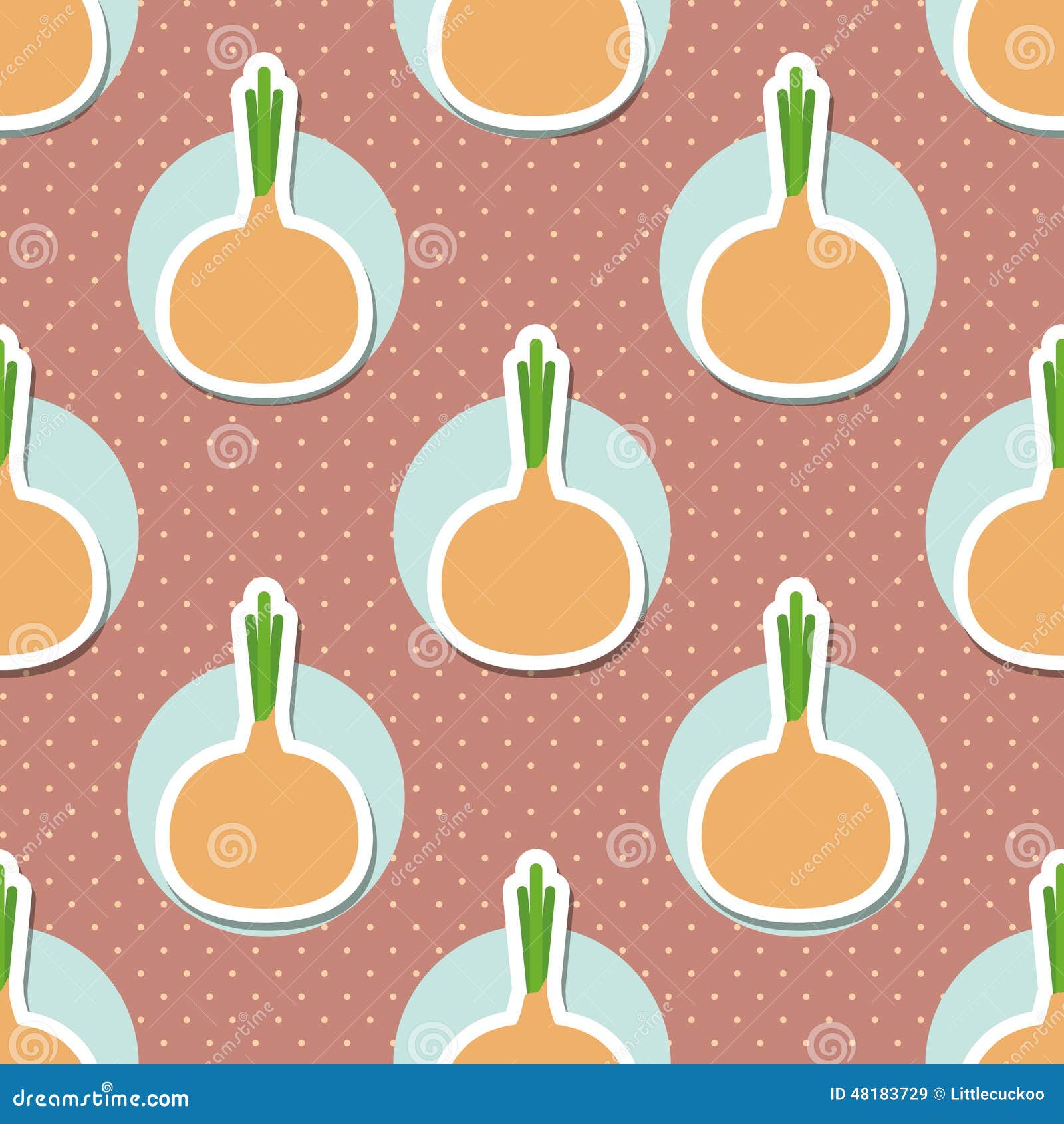 Onion Pattern. Seamless Texture Stock Vector - Illustration of ...