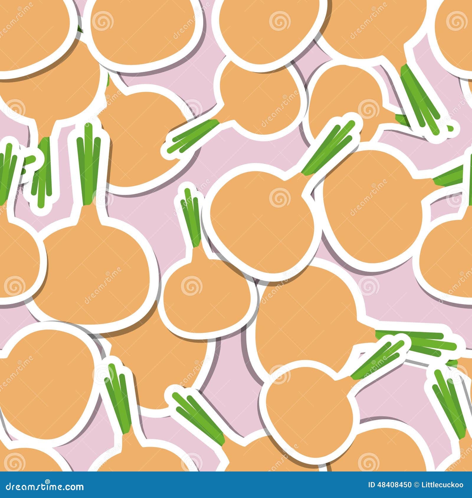 Onion Pattern. Seamless Texture Stock Vector - Illustration of ...