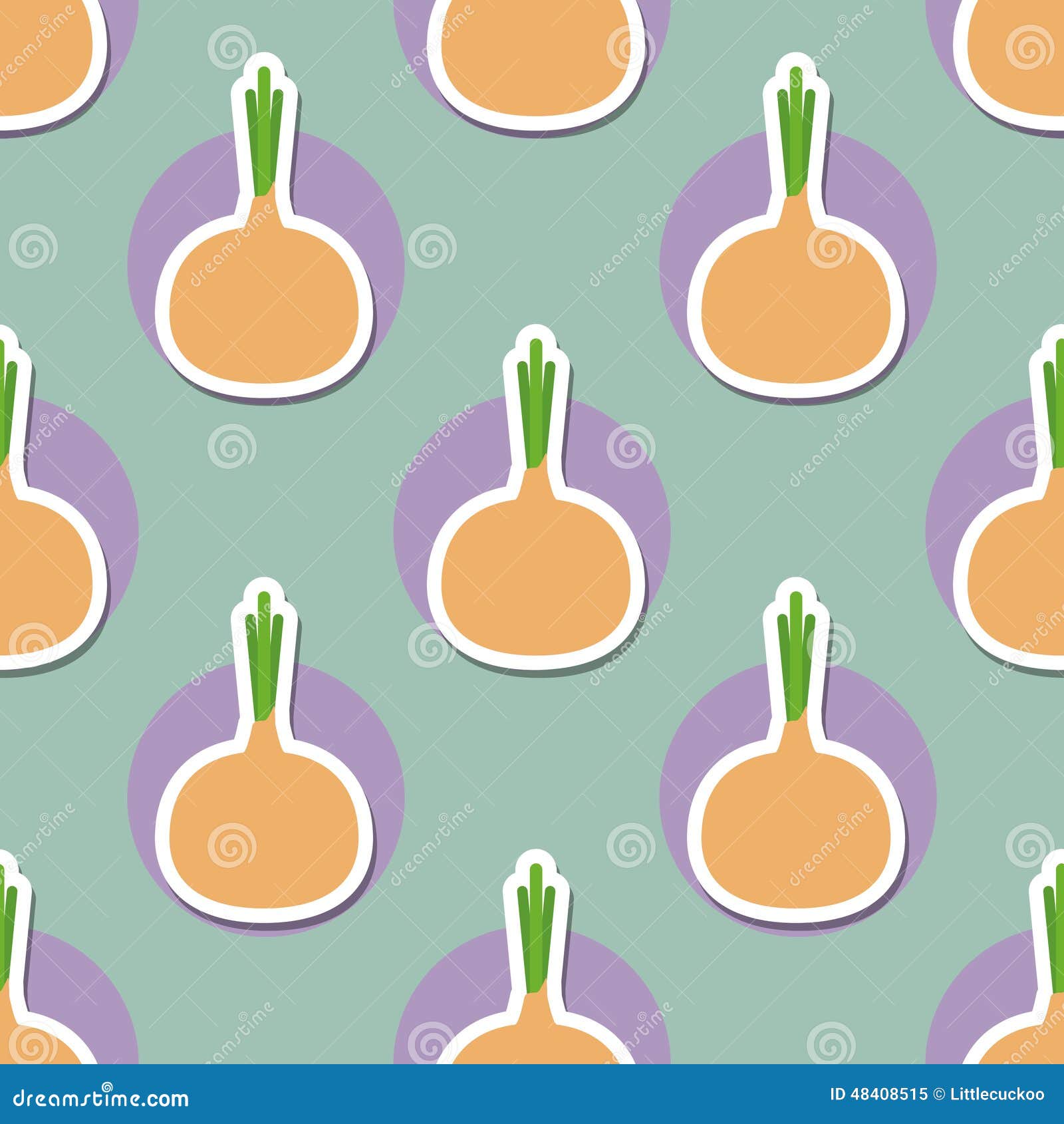 Onion Pattern. Seamless Texture Stock Vector - Illustration of abstract ...