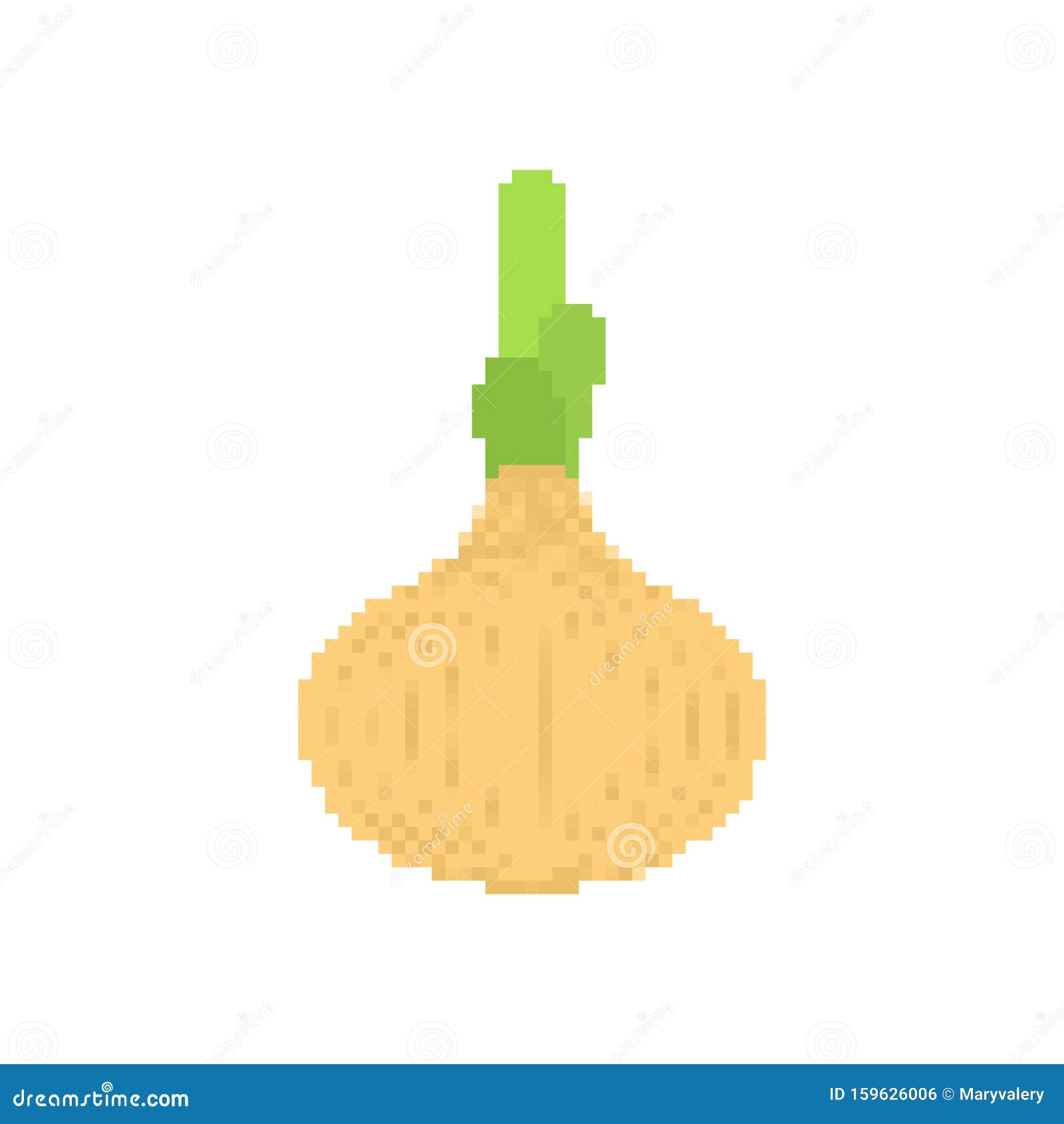 Onion Pixel Art. Bulb 8 Bit. Pixelate Vegetable. Vector Illustration ...