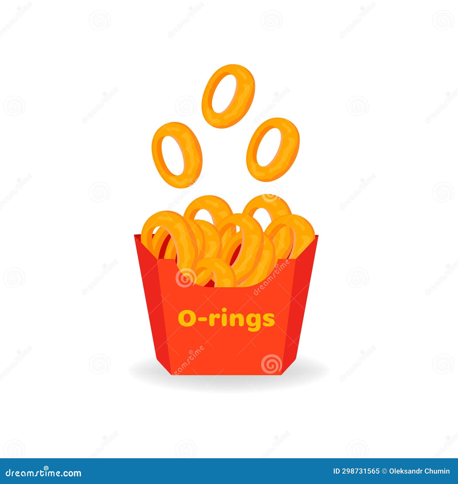 Onion Rings in Package, Vector Stock Illustration - Illustration of ...