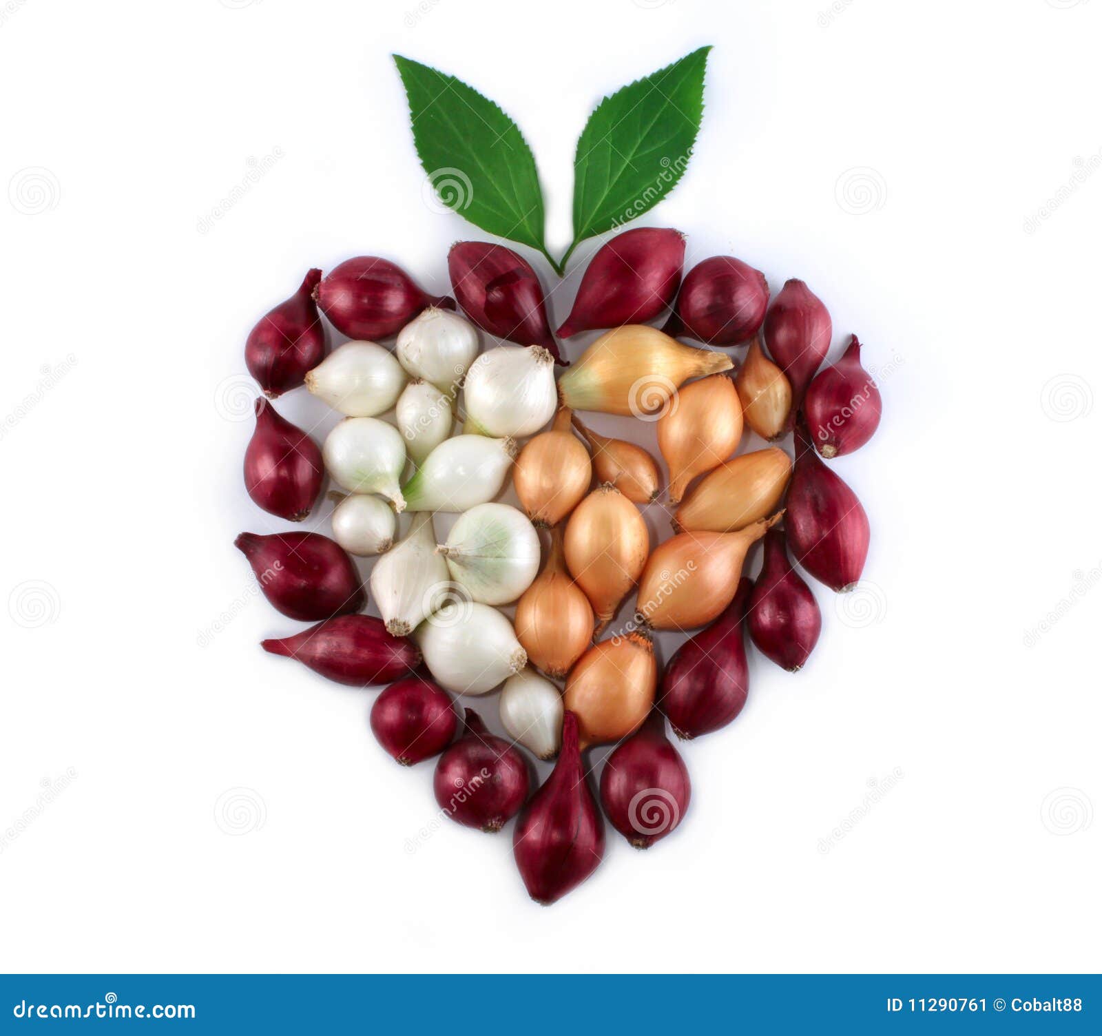 Onions Heart Composition Many Colors Stock Image - Image of food ...