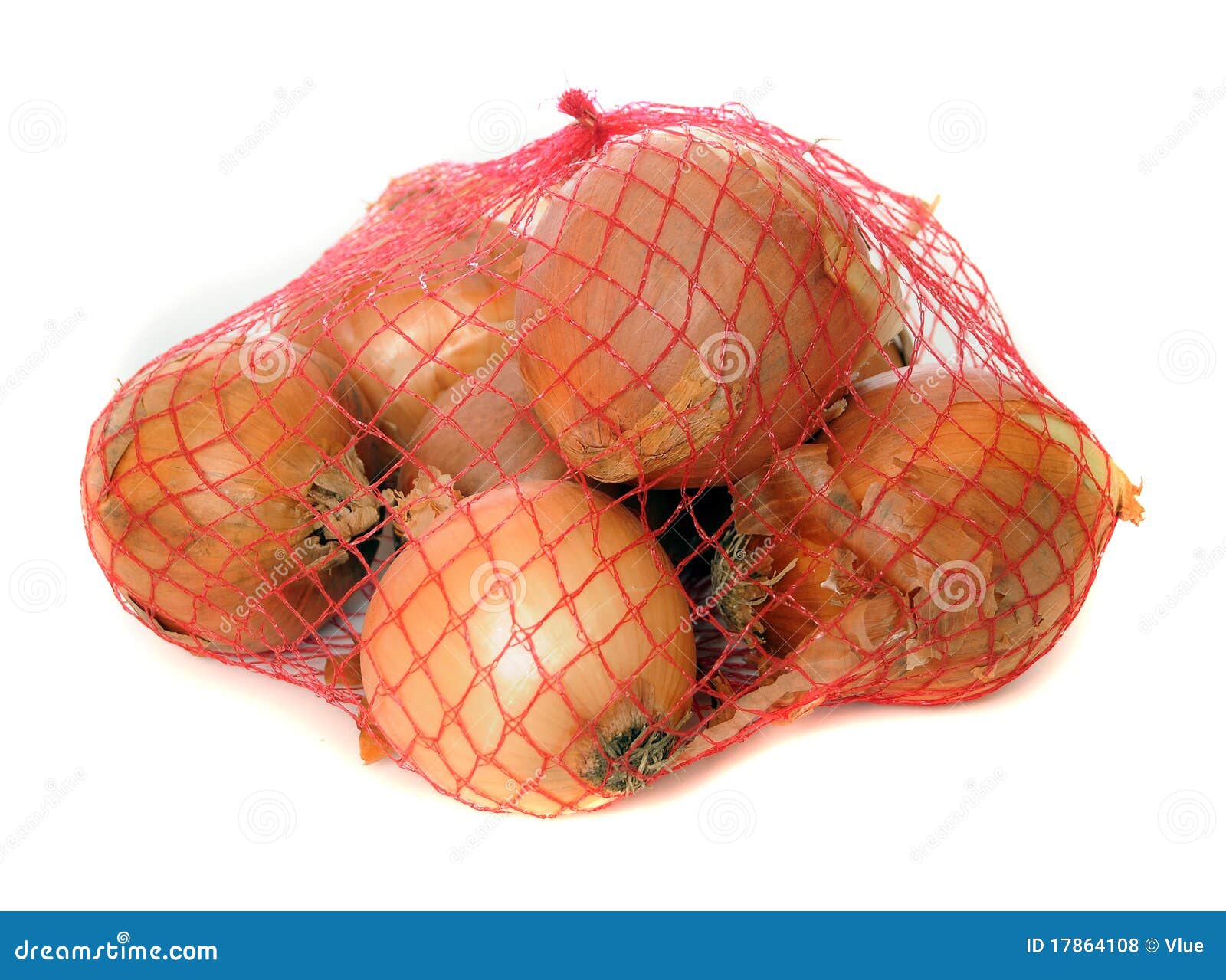 Onions in a Net Isolated on White Stock Photo - Image of isolated ...