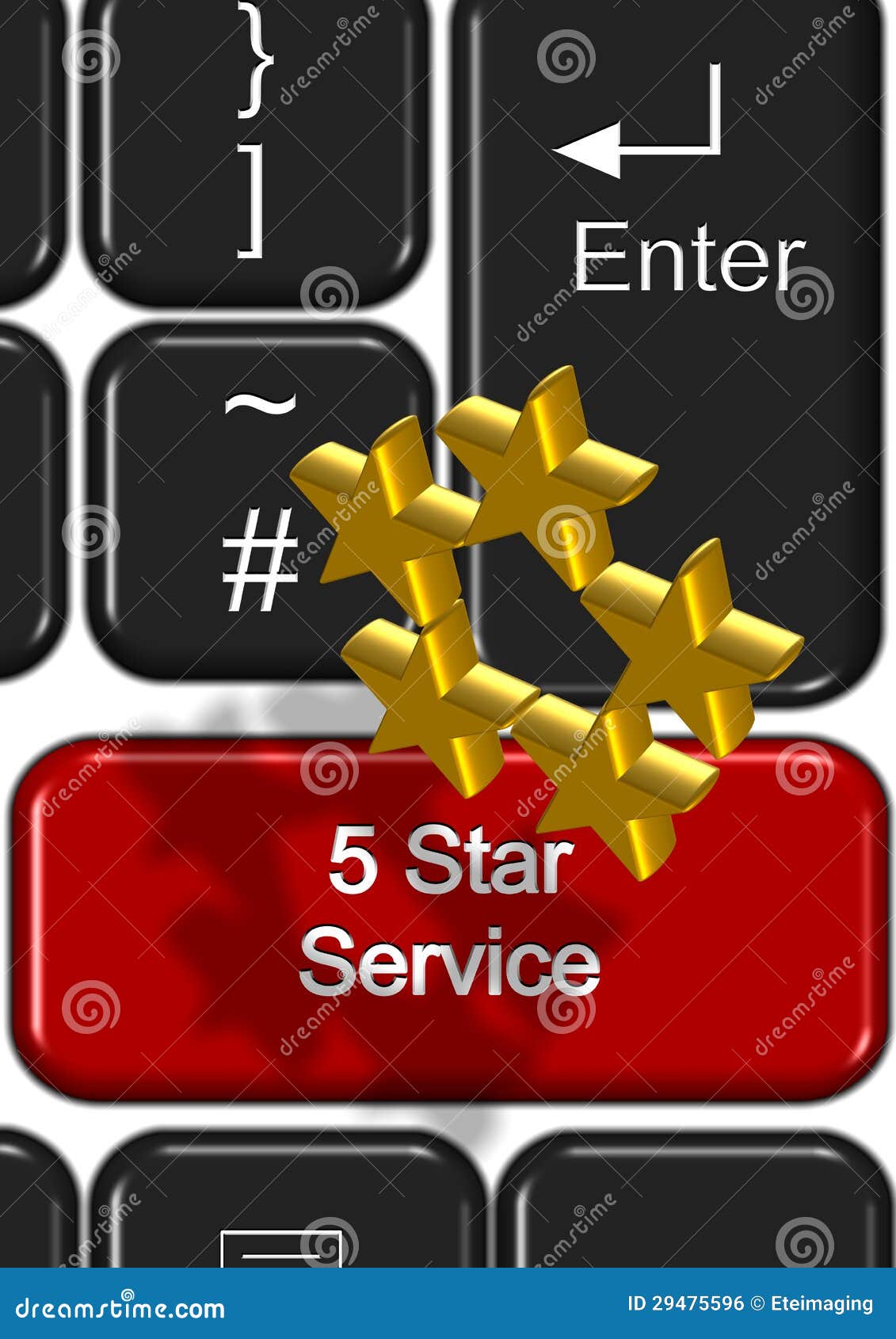Online 5 star service stock illustration. Illustration of award - 29475596