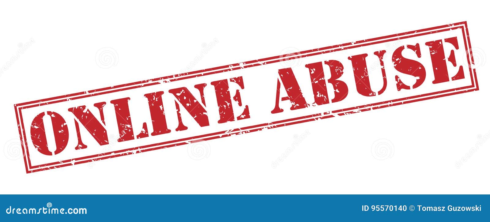Online abuse stamp stock illustration. Illustration of code - 95570140