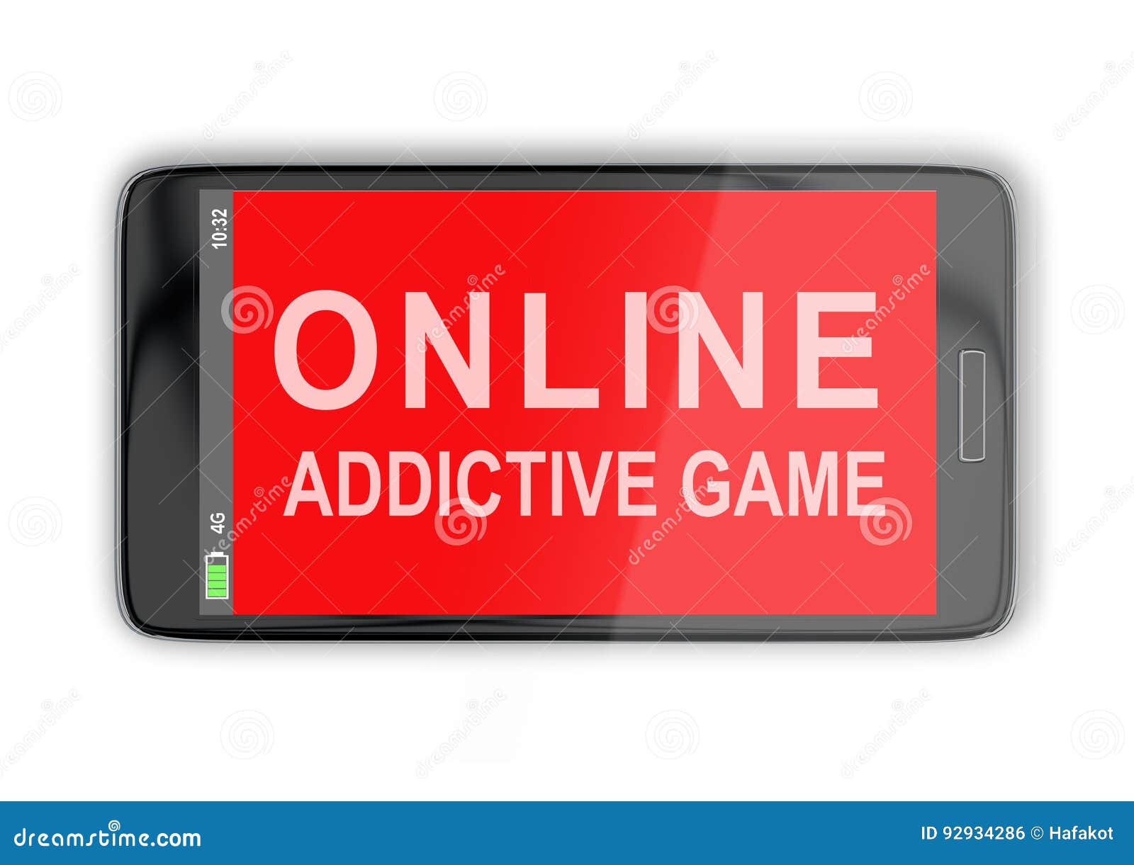 Online Addictive Game Concept Stock Illustration - Illustration of ...