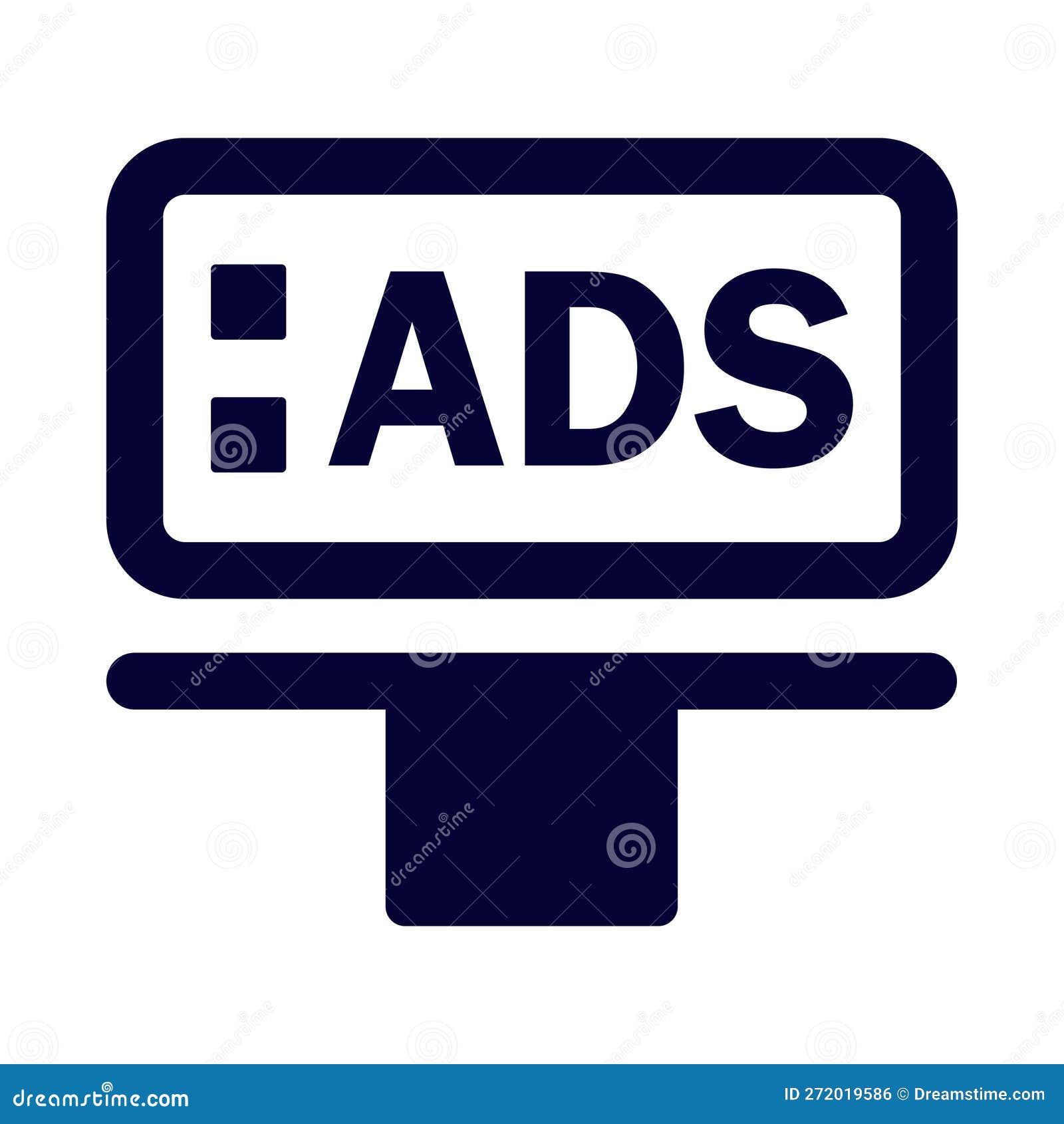 Online Ads, Display Ads, Monitor Ads, Online Display Ads Icon Stock ...
