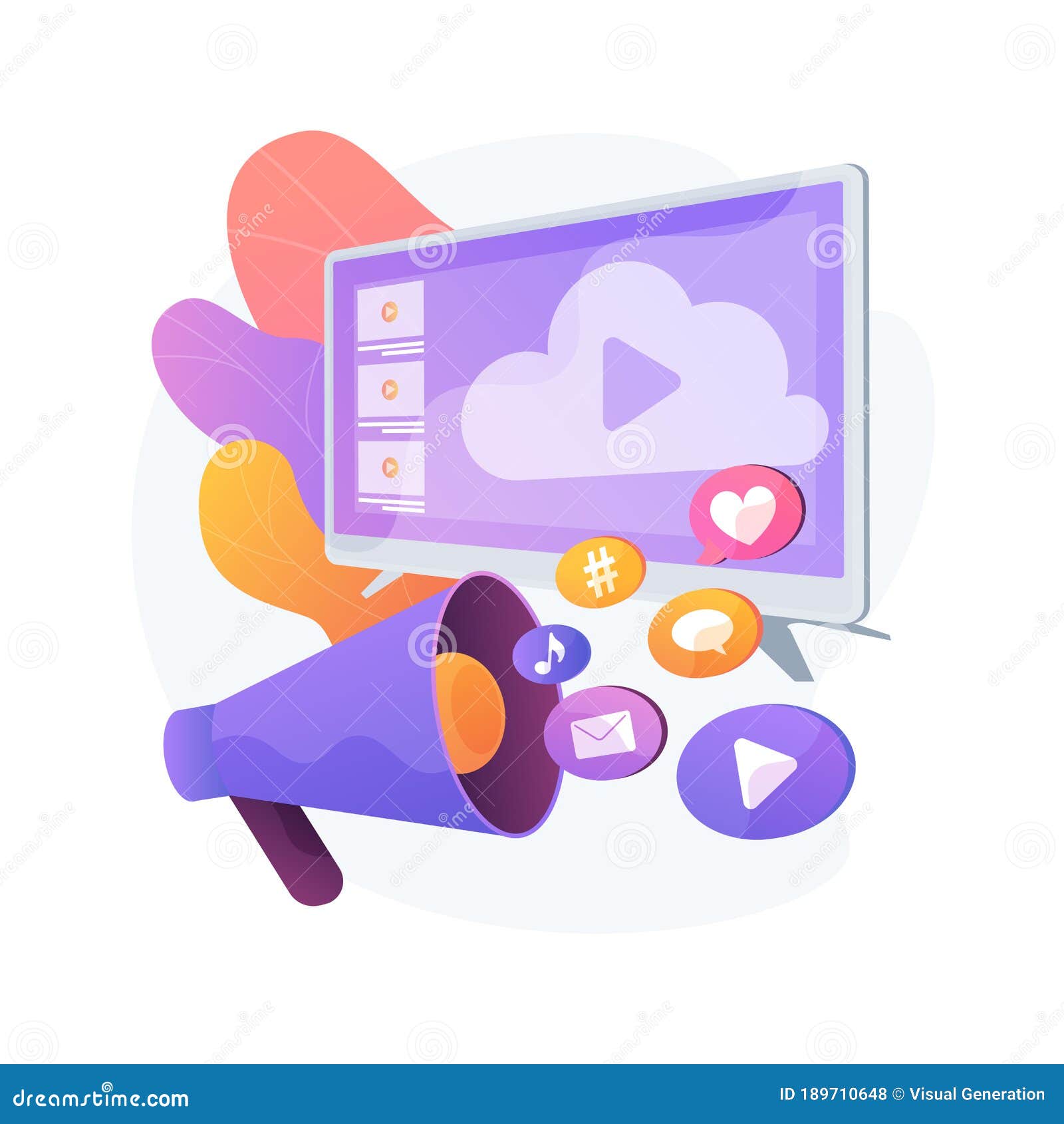 Online Advertising Vector Concept Metaphor Stock Vector - Illustration ...