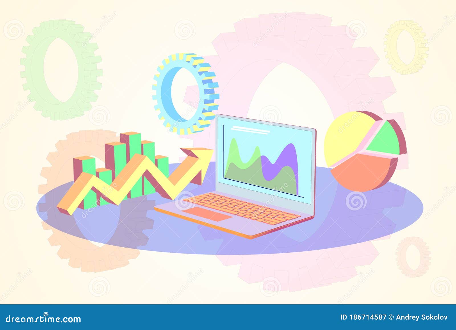 Online Analytics, Statistics, Development, Audit, Research Concept ...