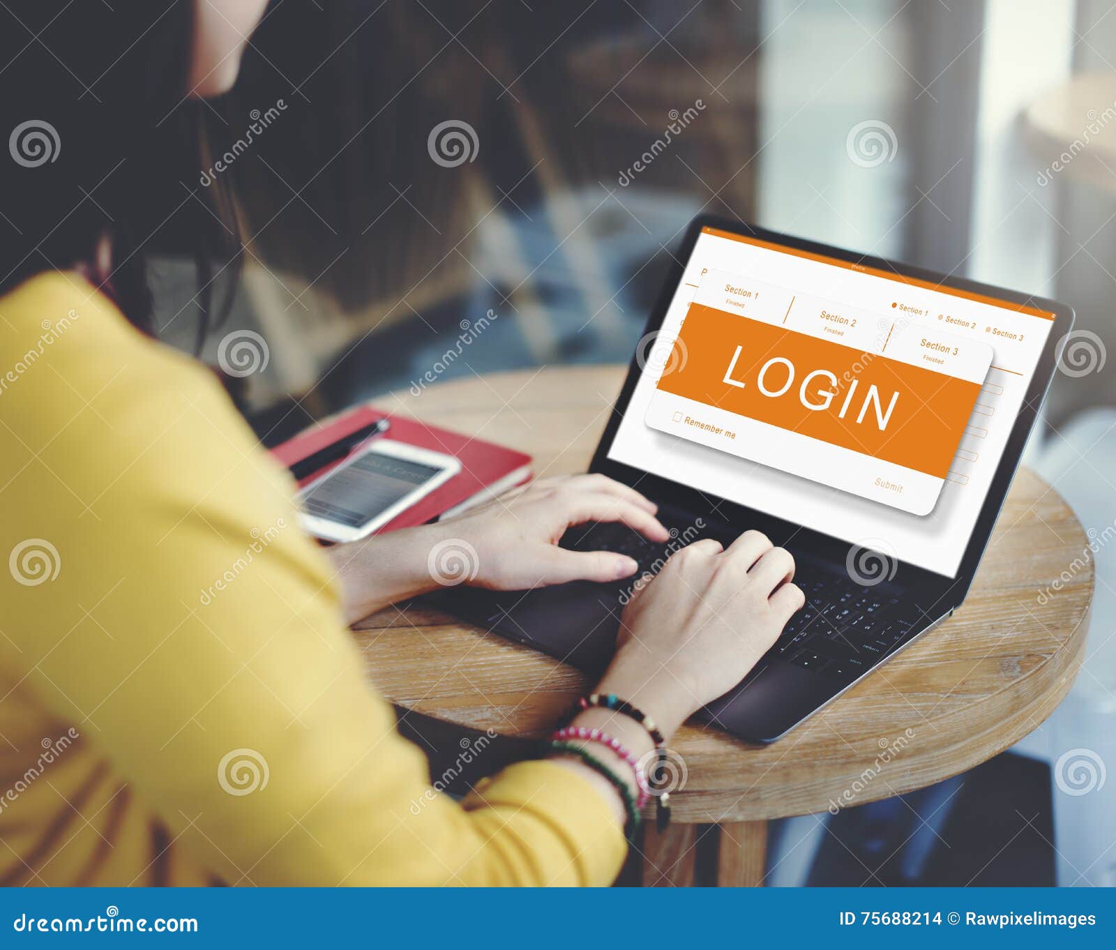 Online Application Registration Form Graphics Concept Stock Photo ...