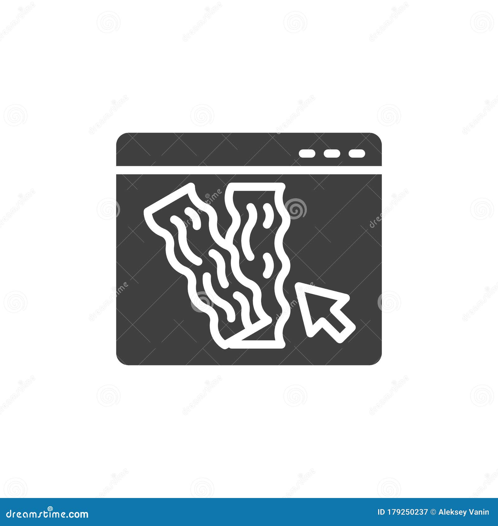 Online Bacon Ordering Vector Icon Stock Vector - Illustration of meal ...