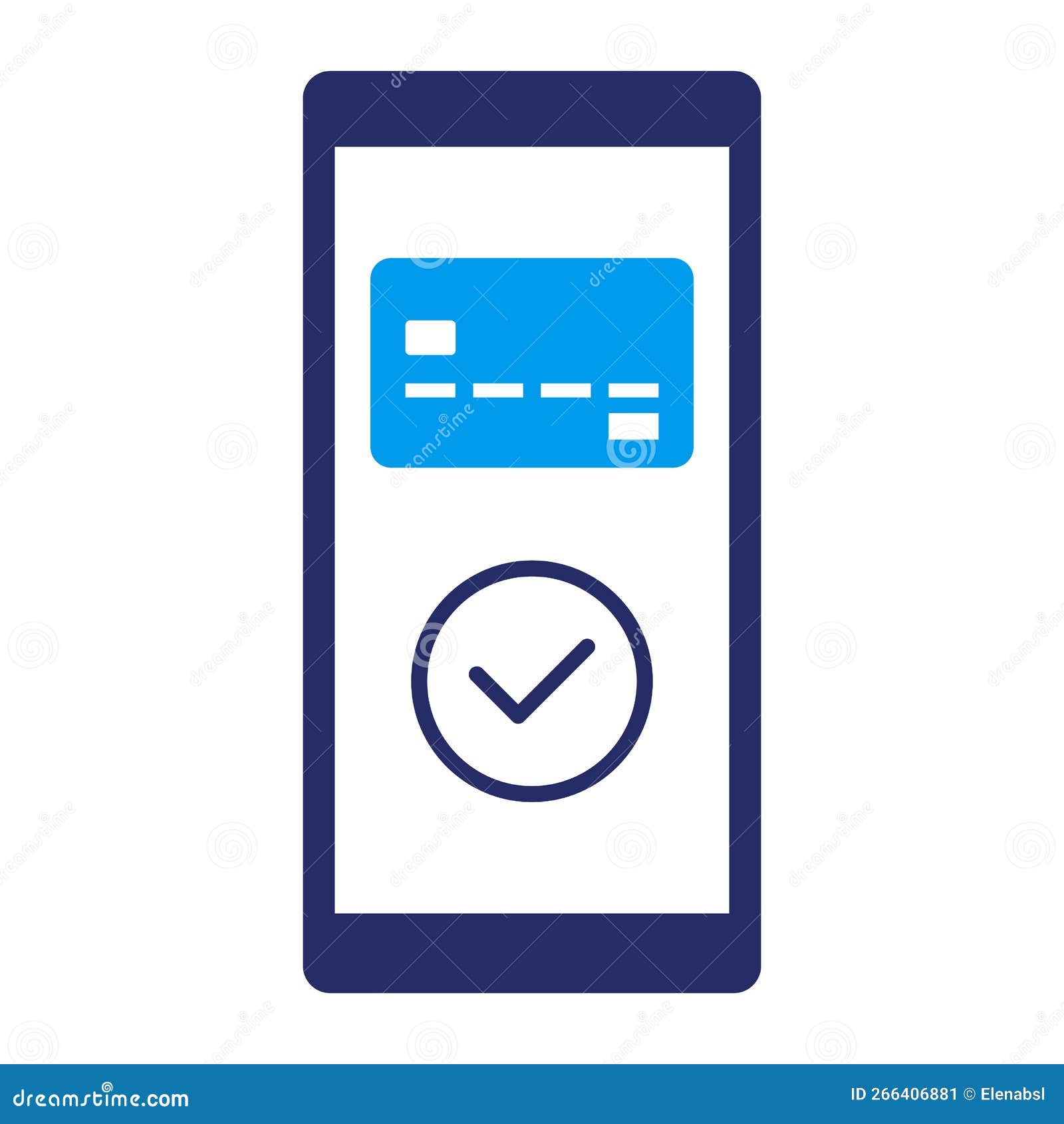 Online Banking and Smartphone App Icon Stock Vector - Illustration of ...
