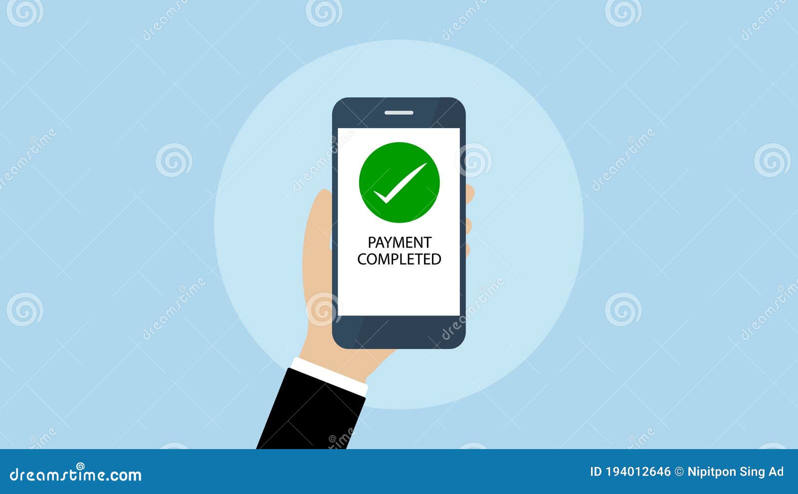 Online Banking App, Mobile Payment, Payment Completed Stock ...