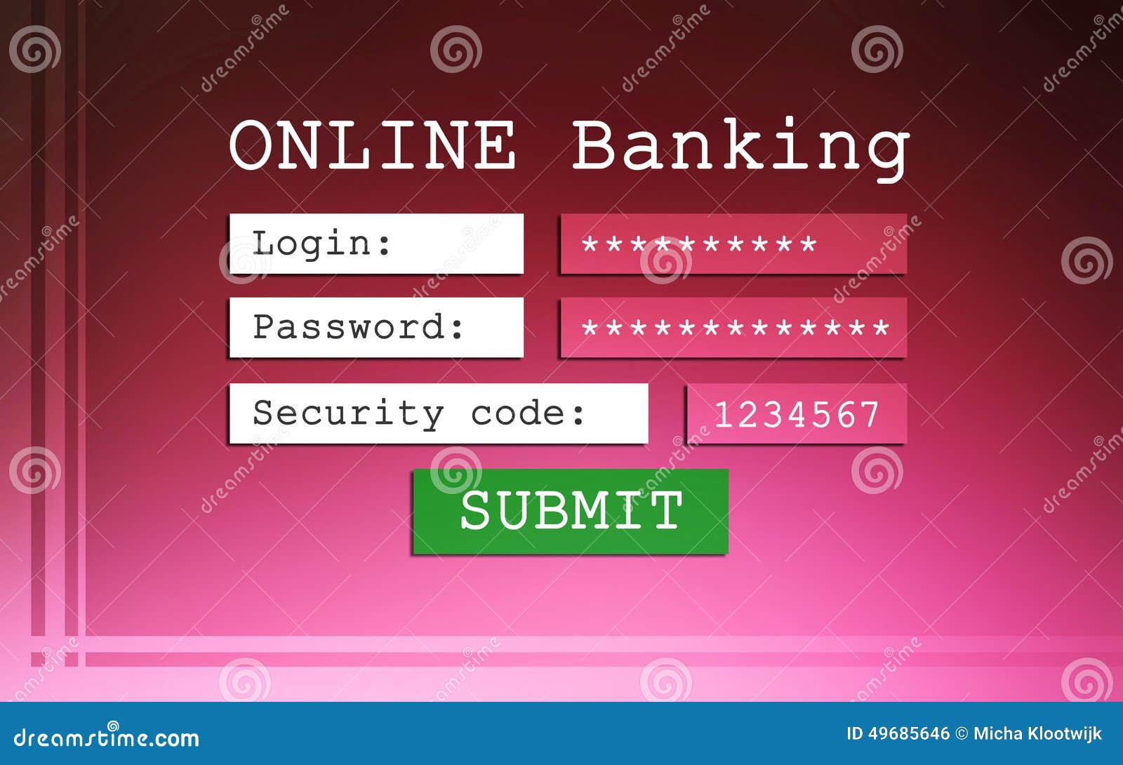 Online banking background stock illustration. Illustration of green ...