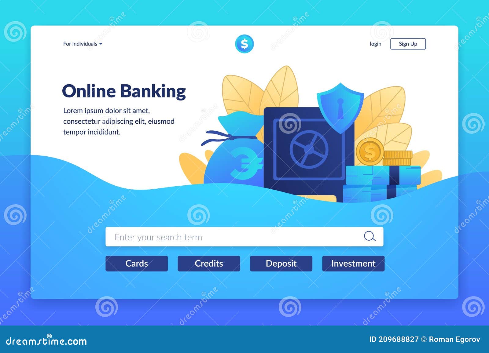 Online Banking Landing Page. Payment Service. Interface for Bank ... Online Banking Landing Page. Payment Service. Interface for Bank ...