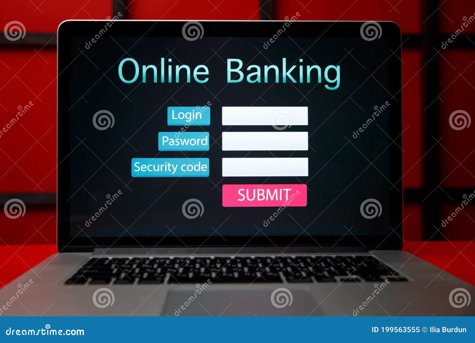 Online Banking on Laptop`s Screen. Payment Concept. Stock Image - Image ...