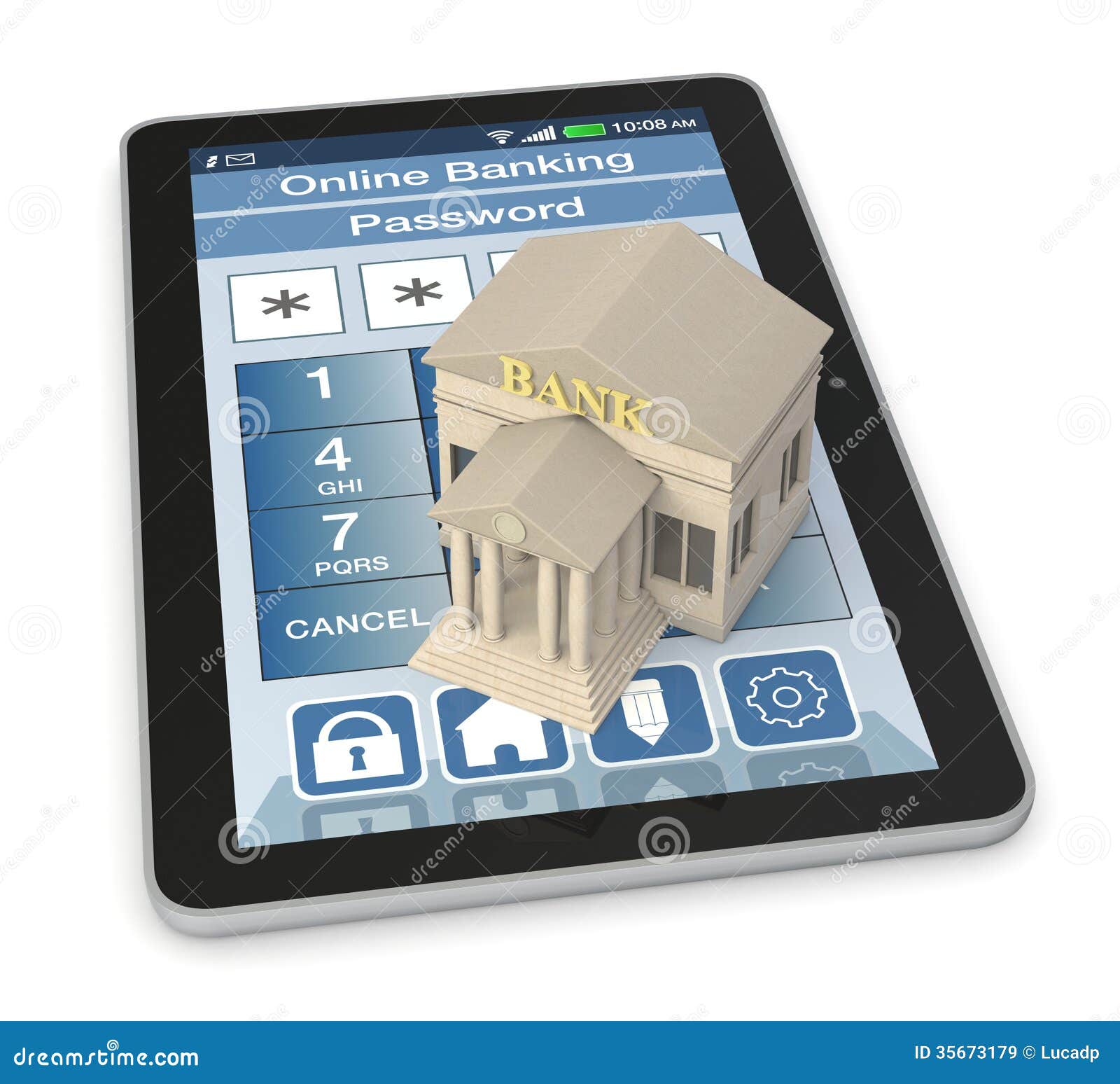 Online banking stock illustration. Illustration of money - 35673179