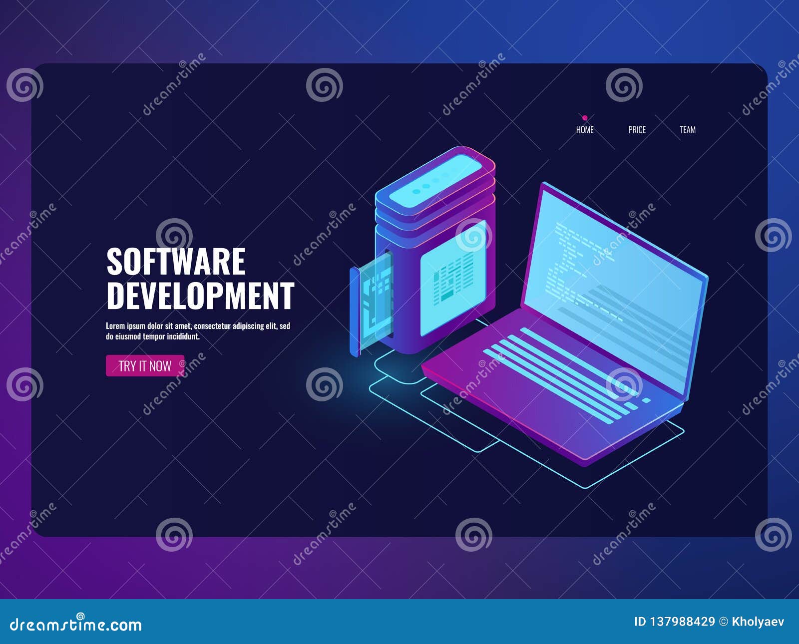 Online Banking Software, Laptop with Program Code on Screen, Programming and Program Development ...