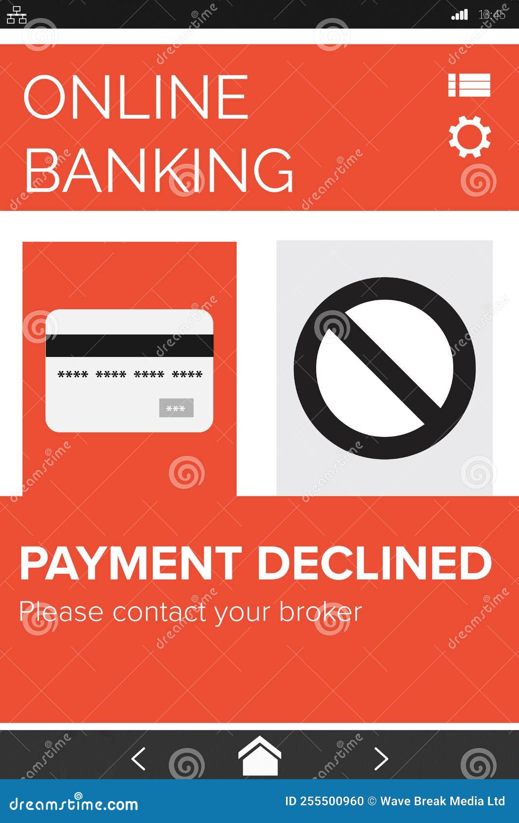 Online Banking Text on Mobile Display Stock Photo - Image of text ...