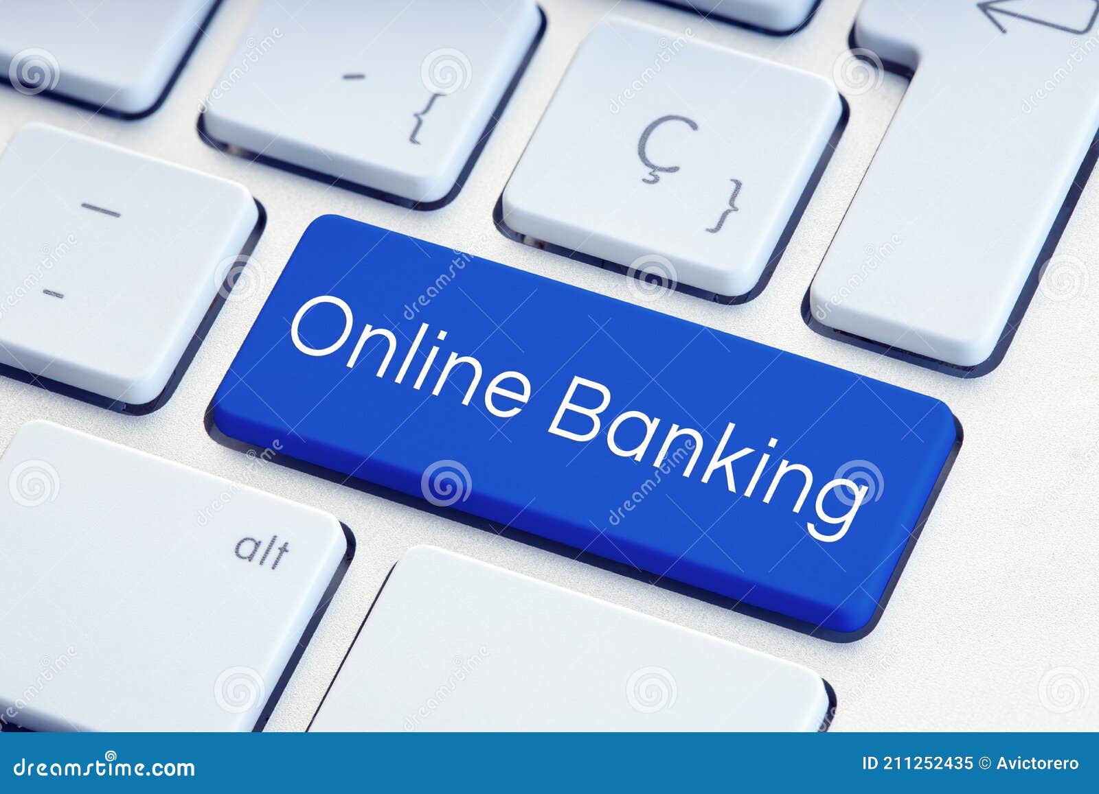 Online Banking Word on Computer Keyboard Key Stock Image - Image of ...