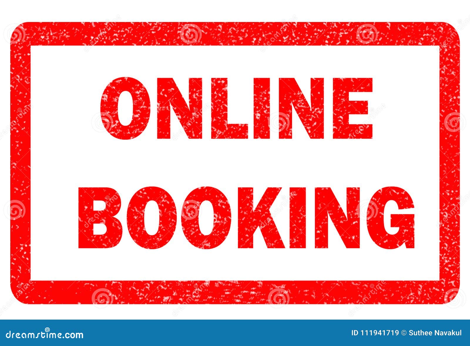 Online Booking Red Rubber Stamp on White Background. Stock Vector ...
