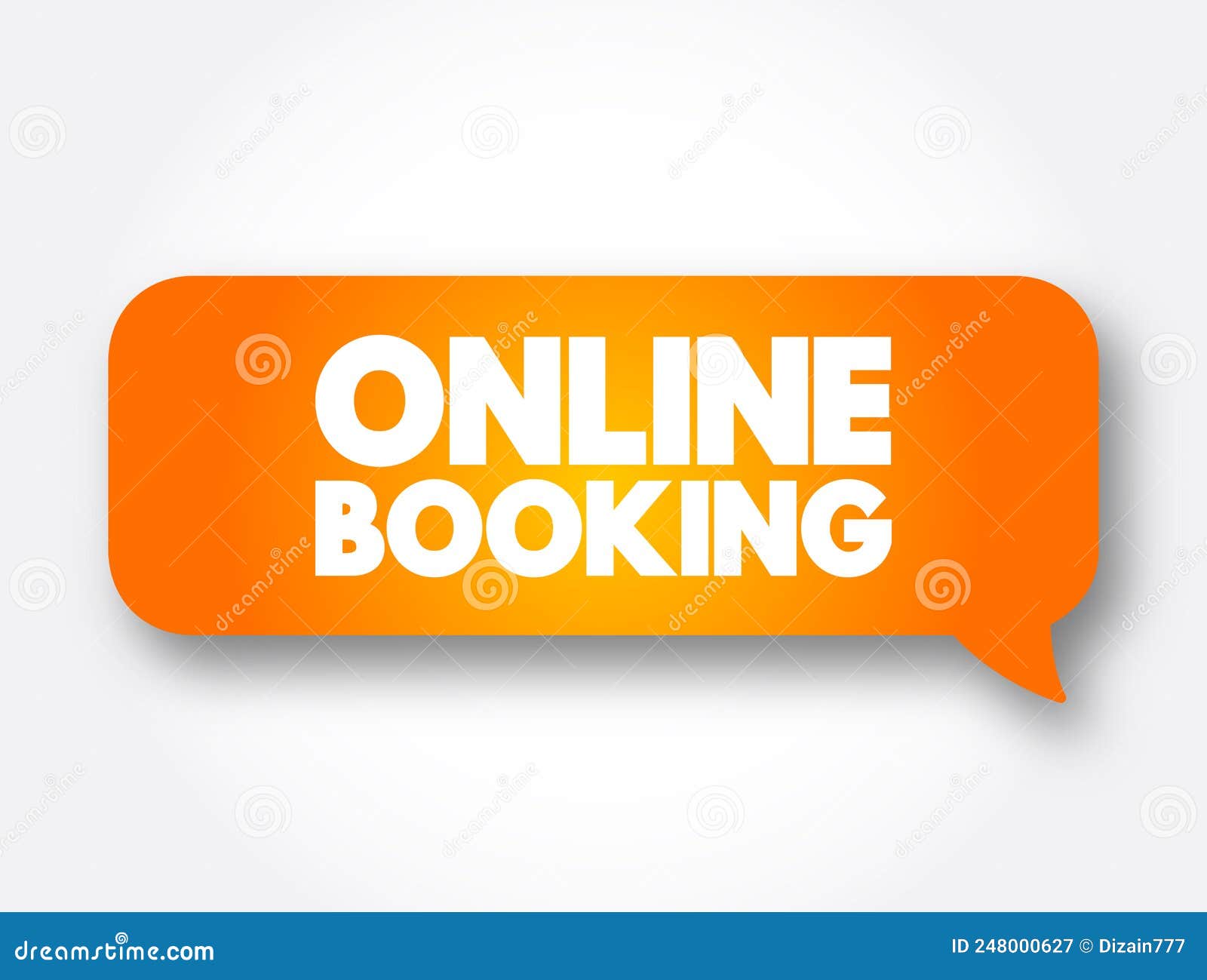 Online Booking Text Message Bubble, Concept Background Stock ...