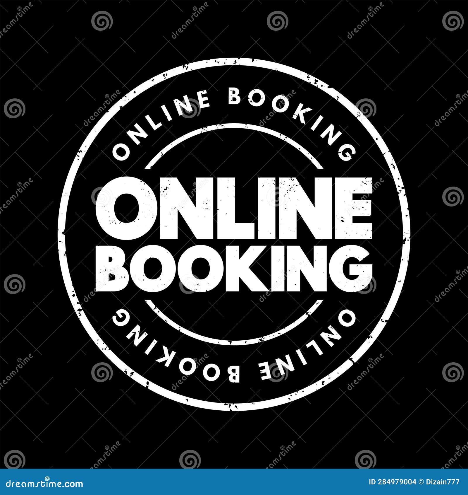 Online Booking Text Stamp, Concept Background Stock Photo - Image of ...