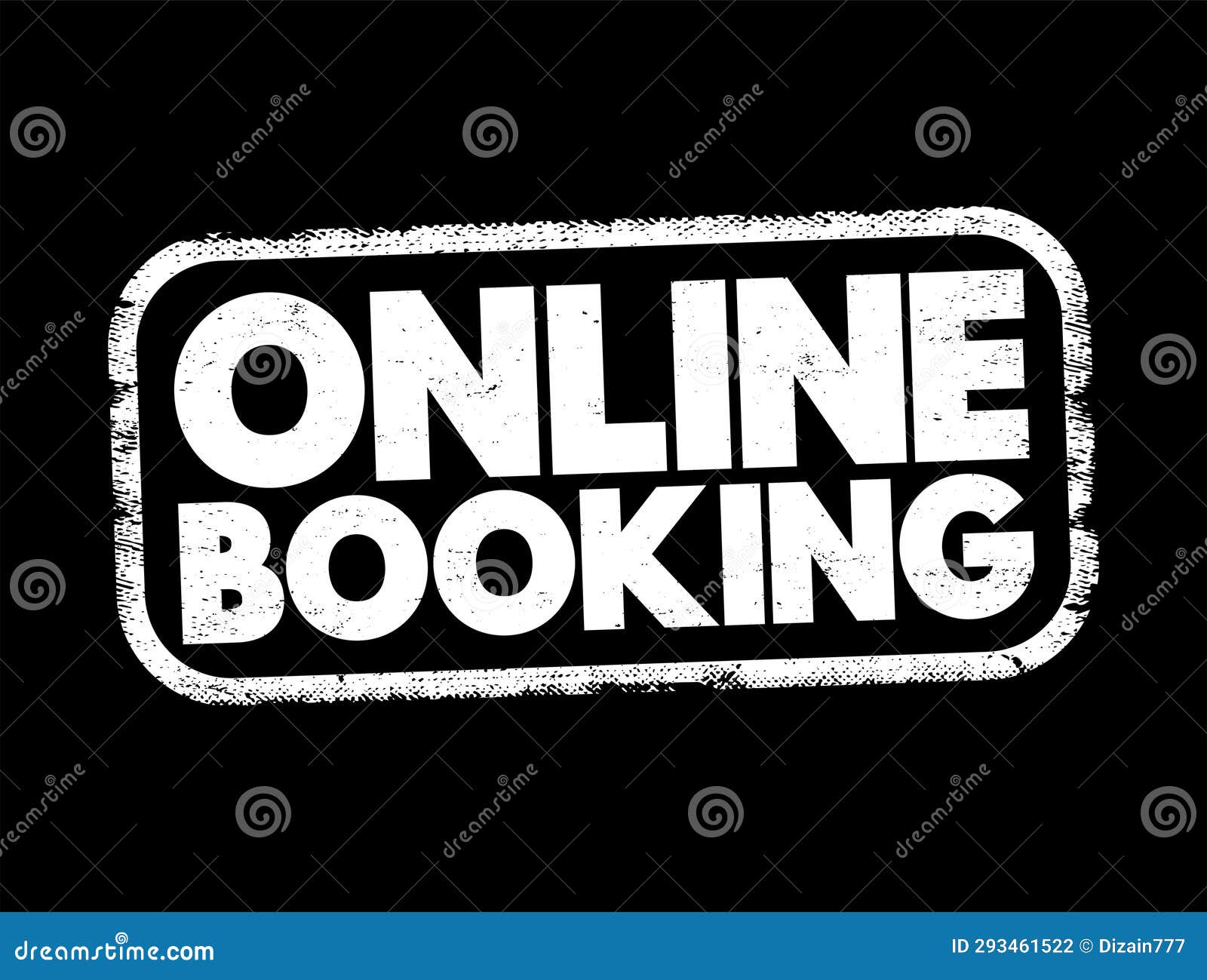 Online Booking Text Stamp, Concept Background Stock Photo - Image of ...