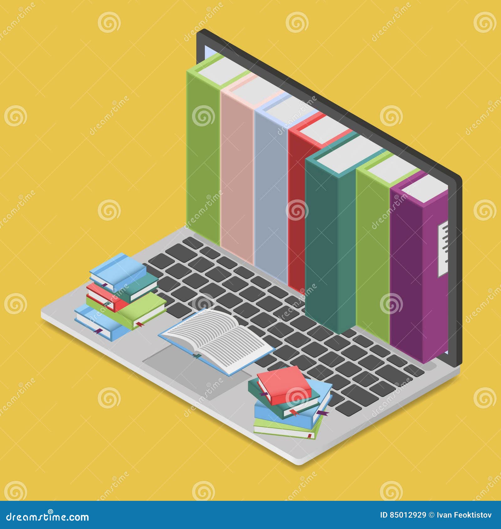 Online books shop stock vector. Illustration of conceptual - 85012929