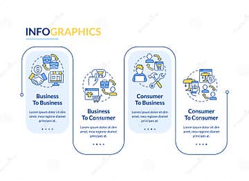 Online Business Models Blue Rectangle Infographic Template Stock Vector ...