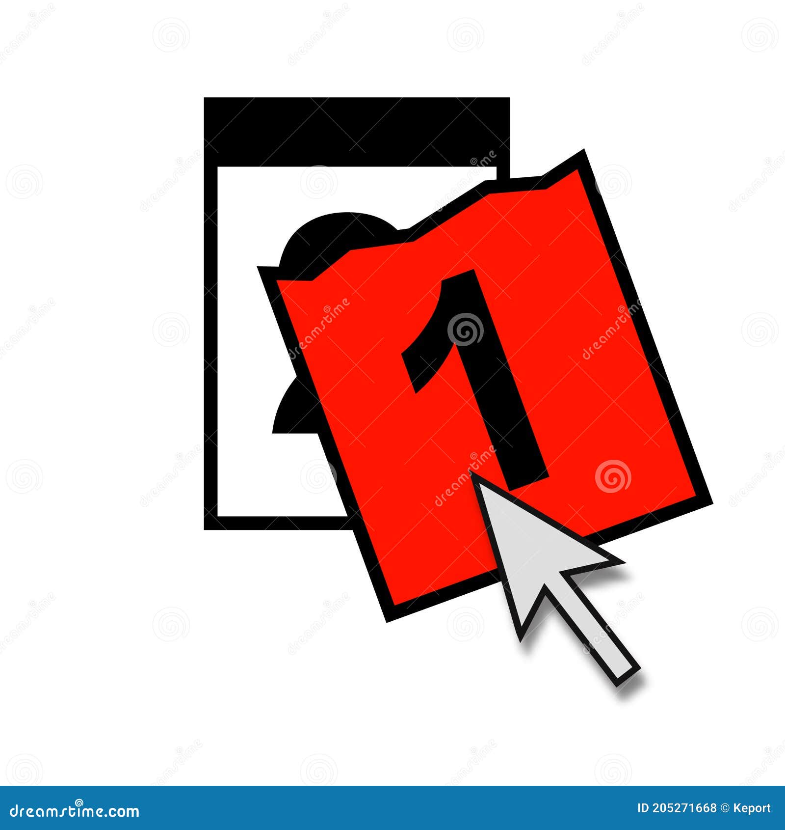 Online Calendar with Mouse Arrow Stock Illustration - Illustration of ...