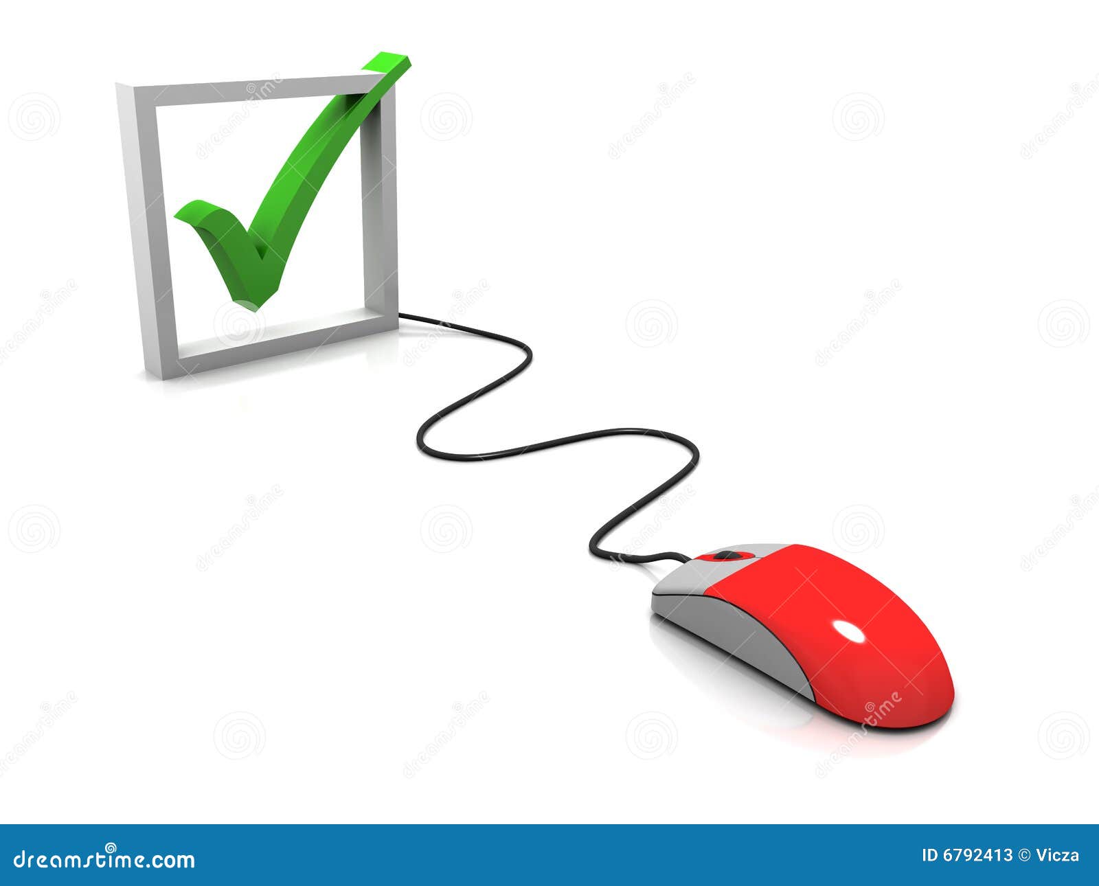 Online check stock illustration. Illustration of correct - 6792413