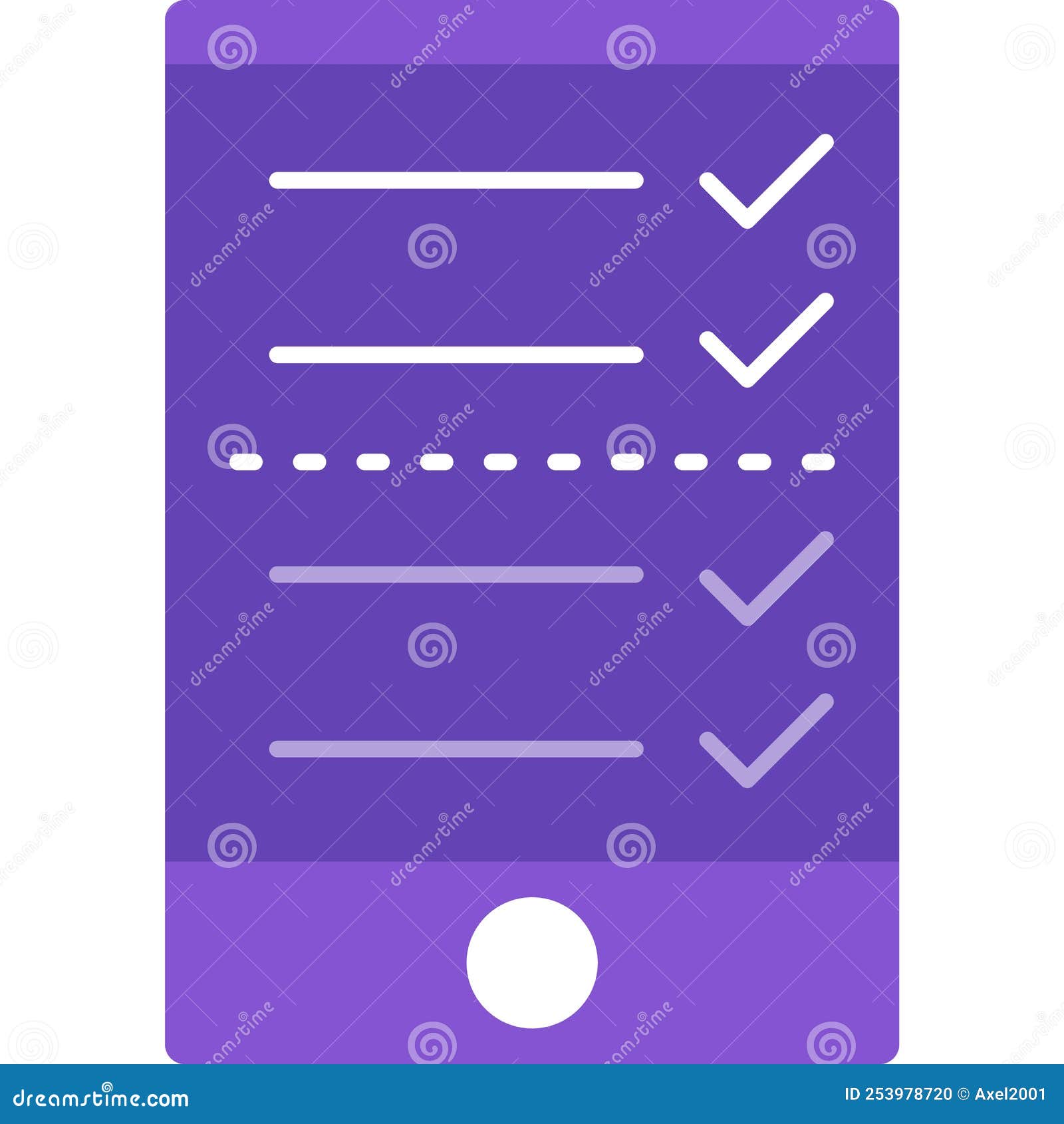Online Checklist Icon Vector Survey Check Form Stock Vector ...