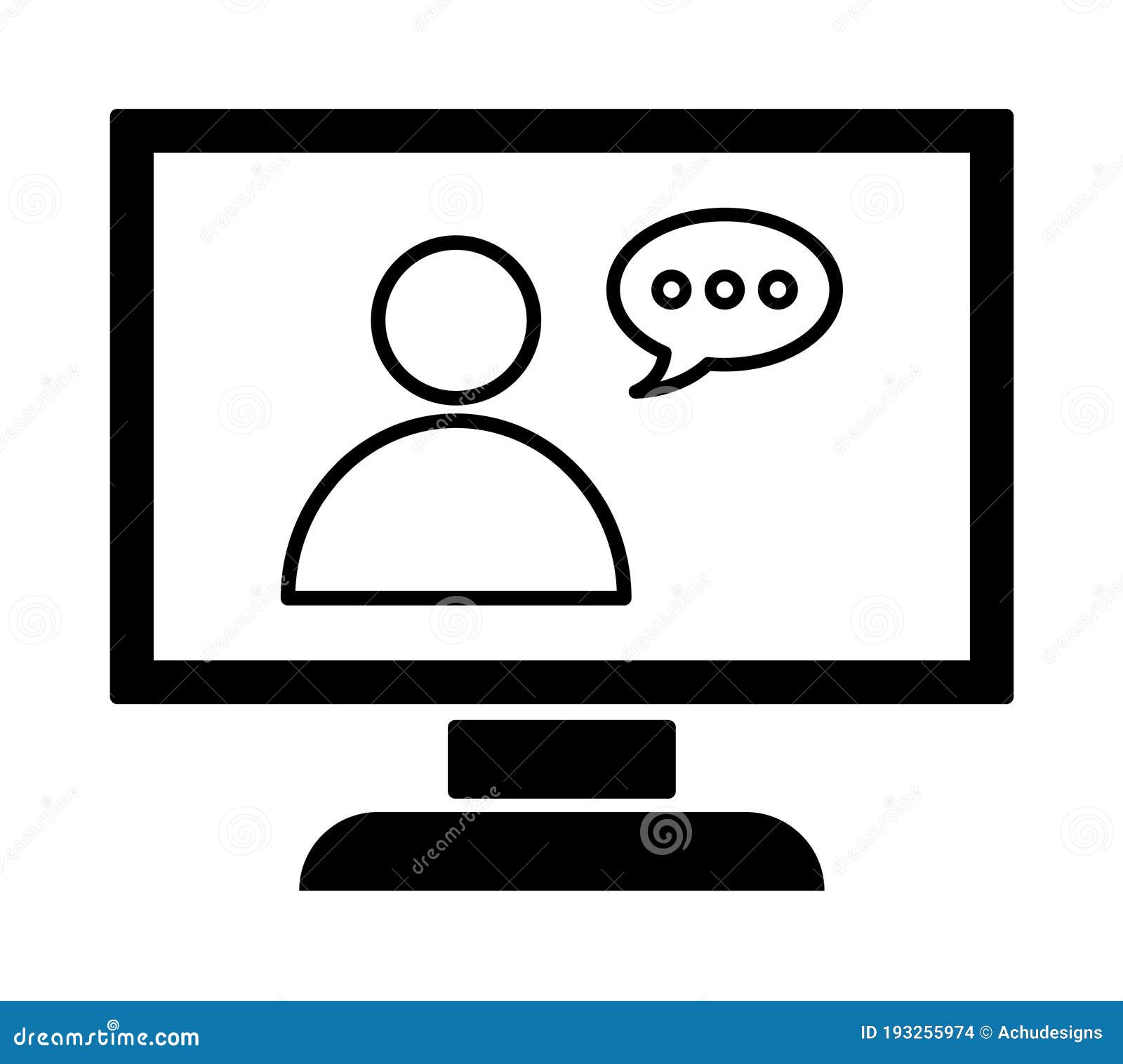 Online class icon stock vector. Illustration of distance - 193255974