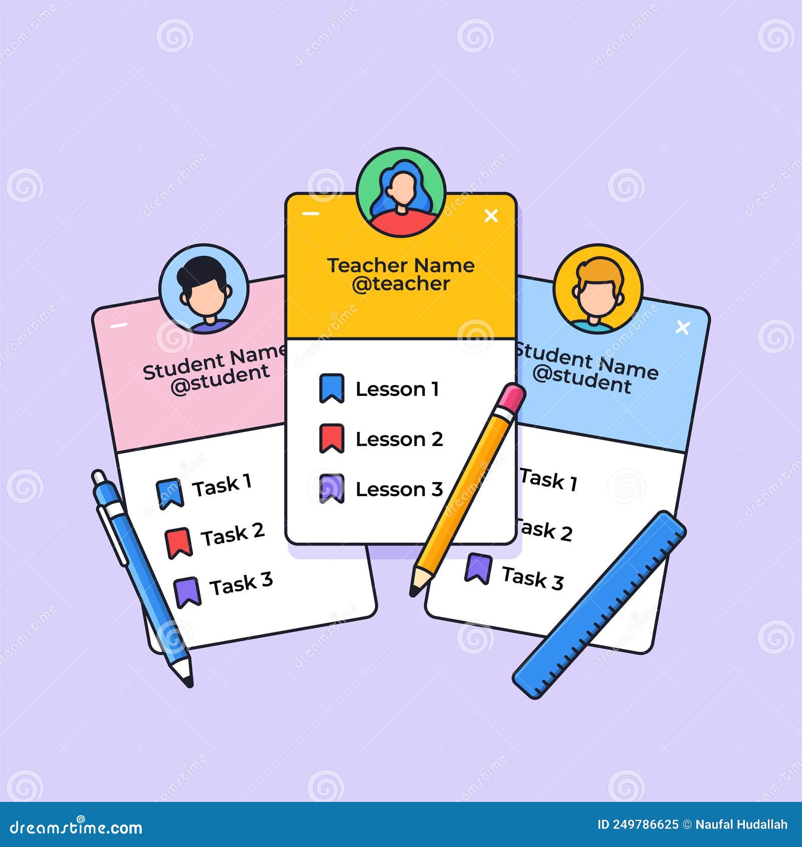 Online Class Teacher and Student Profile Application with Student Tools ...