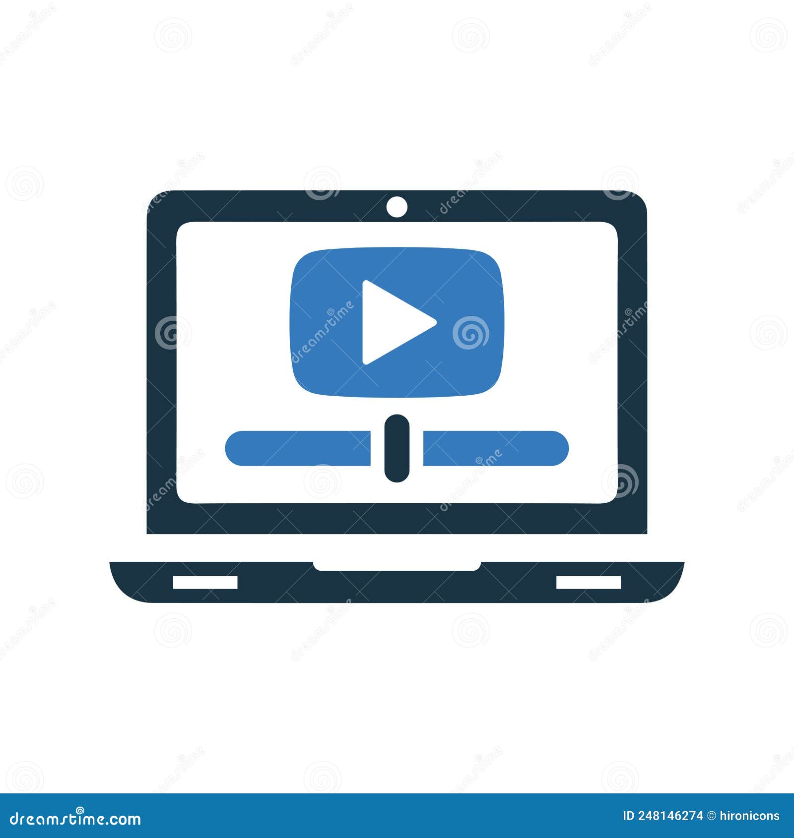 Online, Class, Video, Tutorial Icon. Editable Vector Logo Stock ...