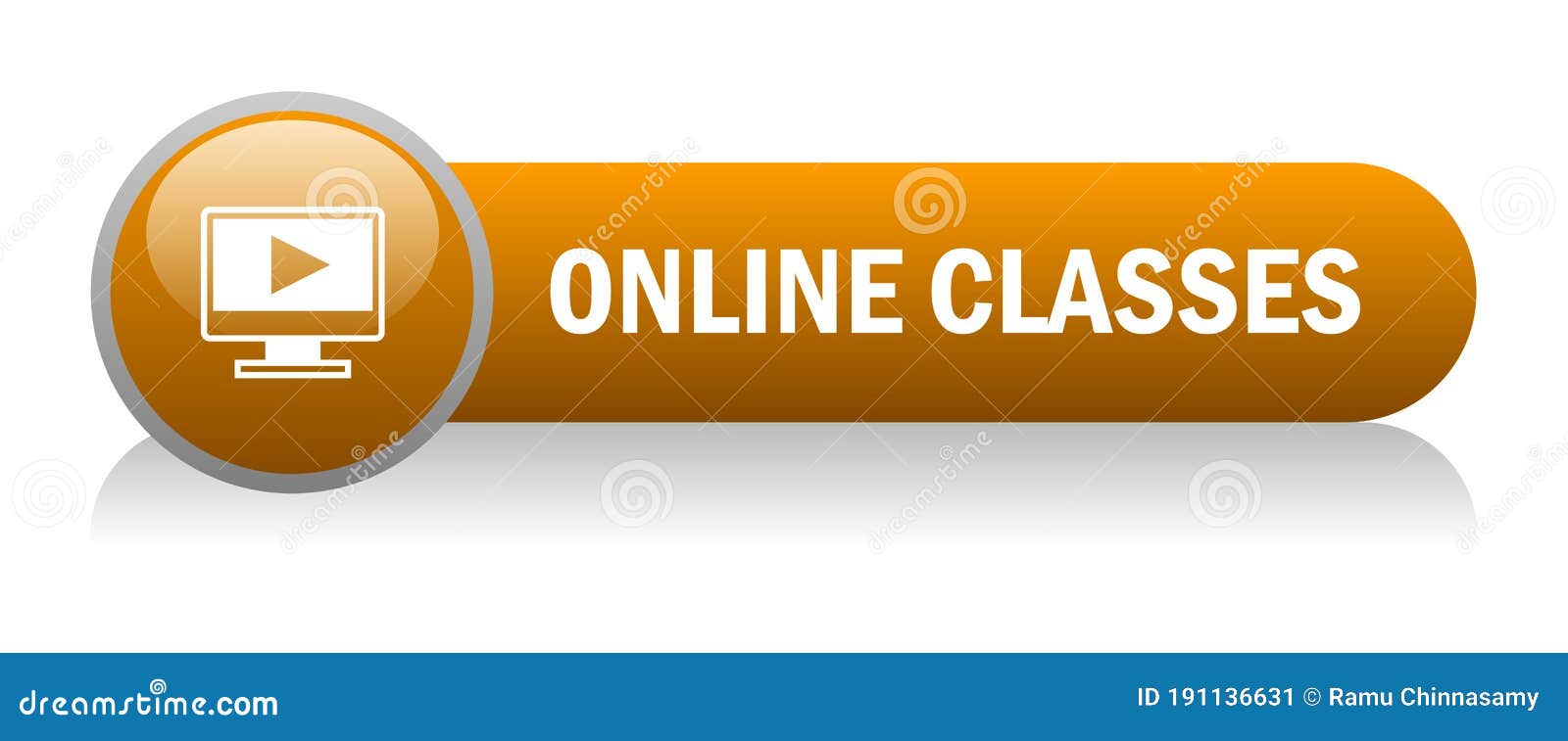 Online classes icon button stock illustration. Illustration of element ...