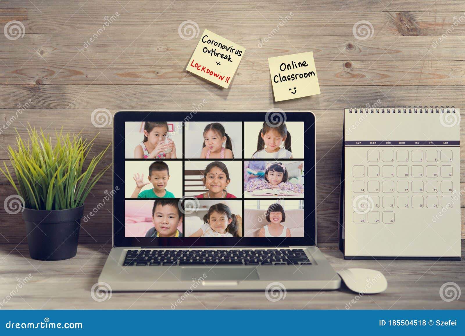 Online classroom stock photo. Image of pandemic, class - 185504518