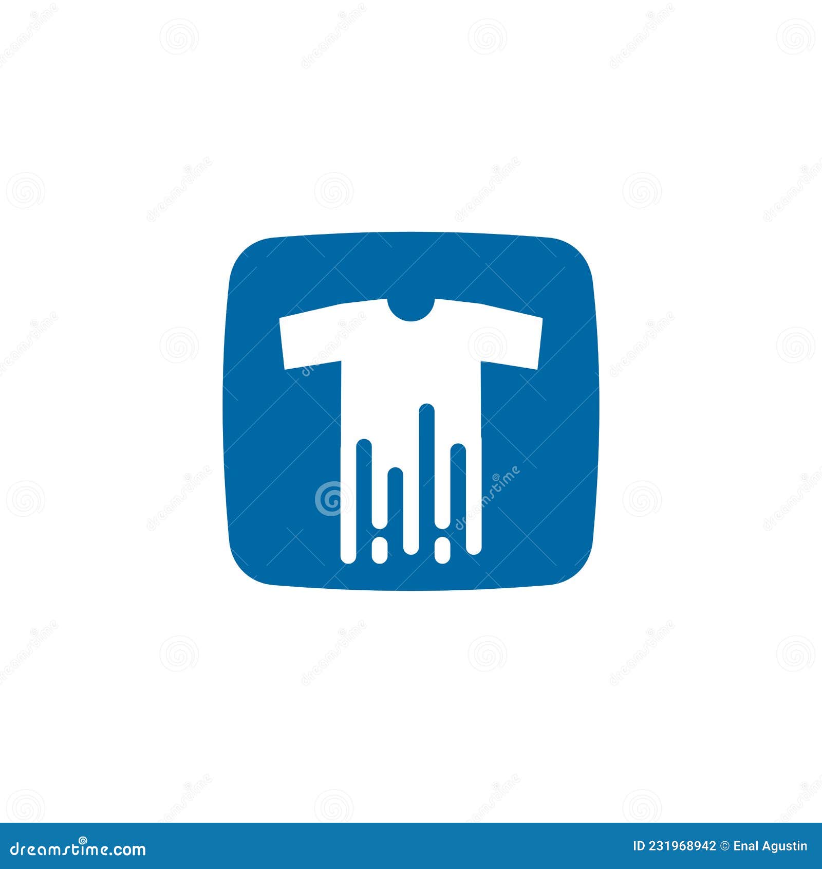 Online Clothes Laundry App Application Logo Design Stock Vector ...